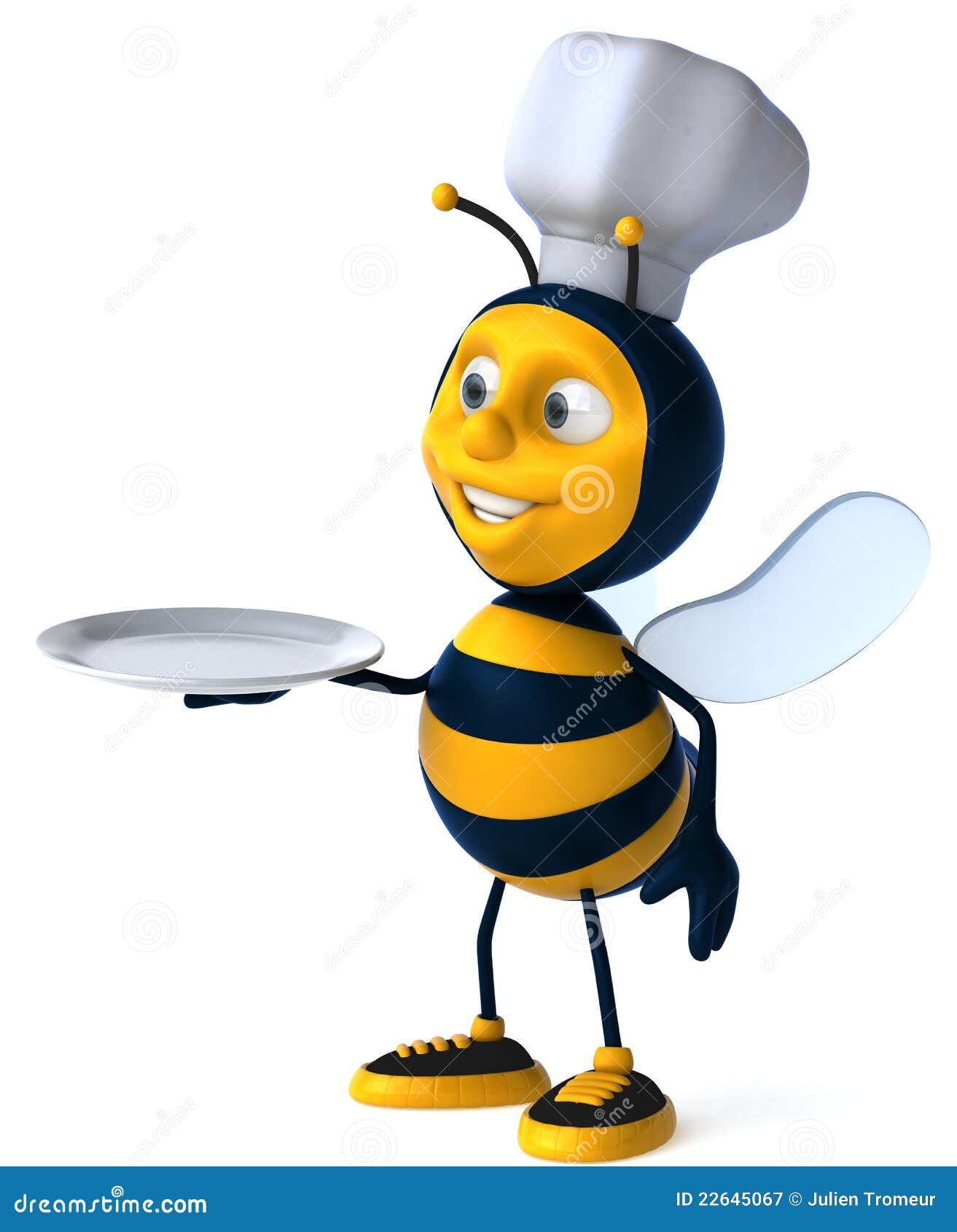 Bee chef stock illustration. Illustration of flying, sneakers - 22645067