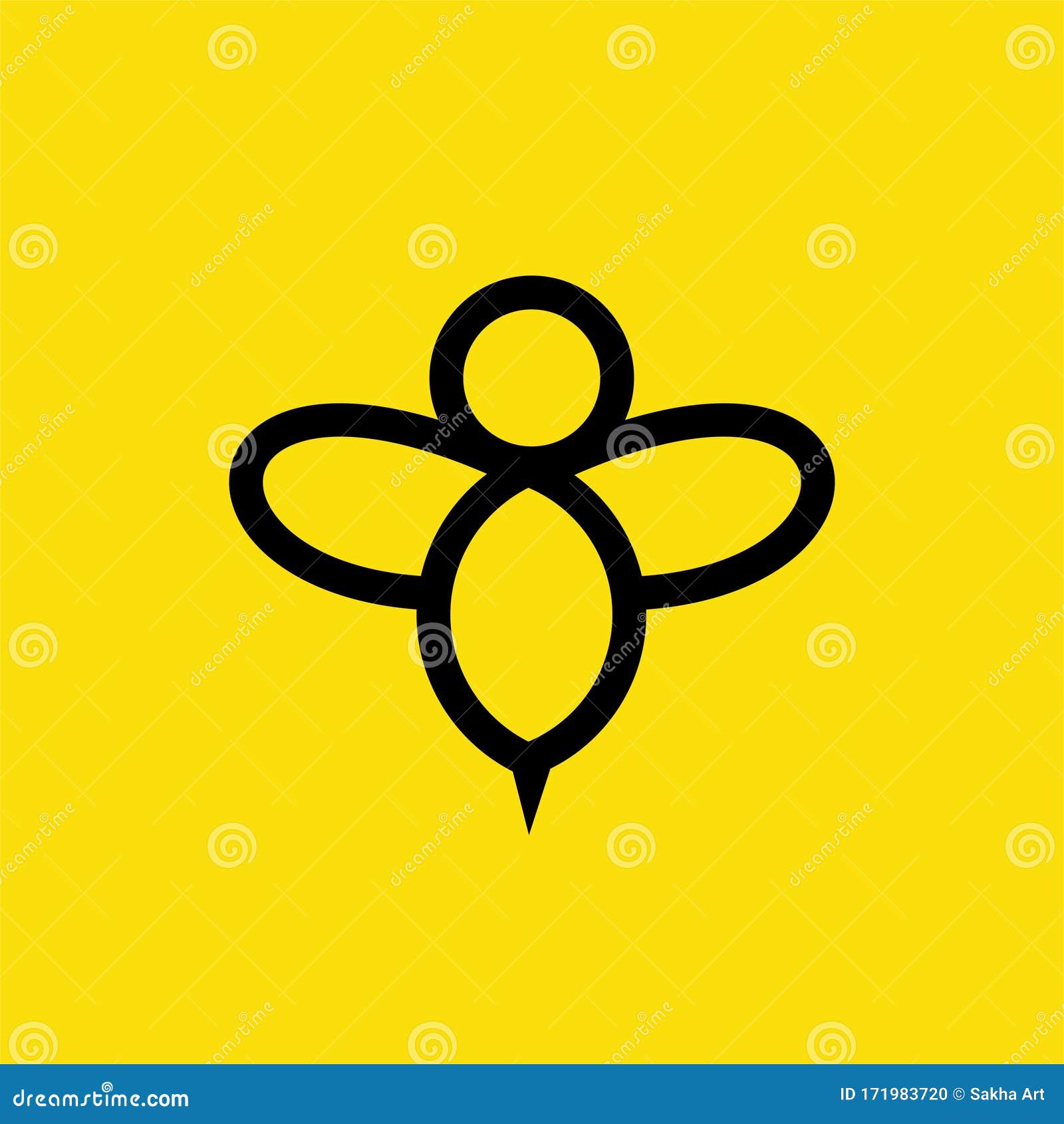Bee Concepts Logo Vector Graphic Abstract Template Stock Illustration ...