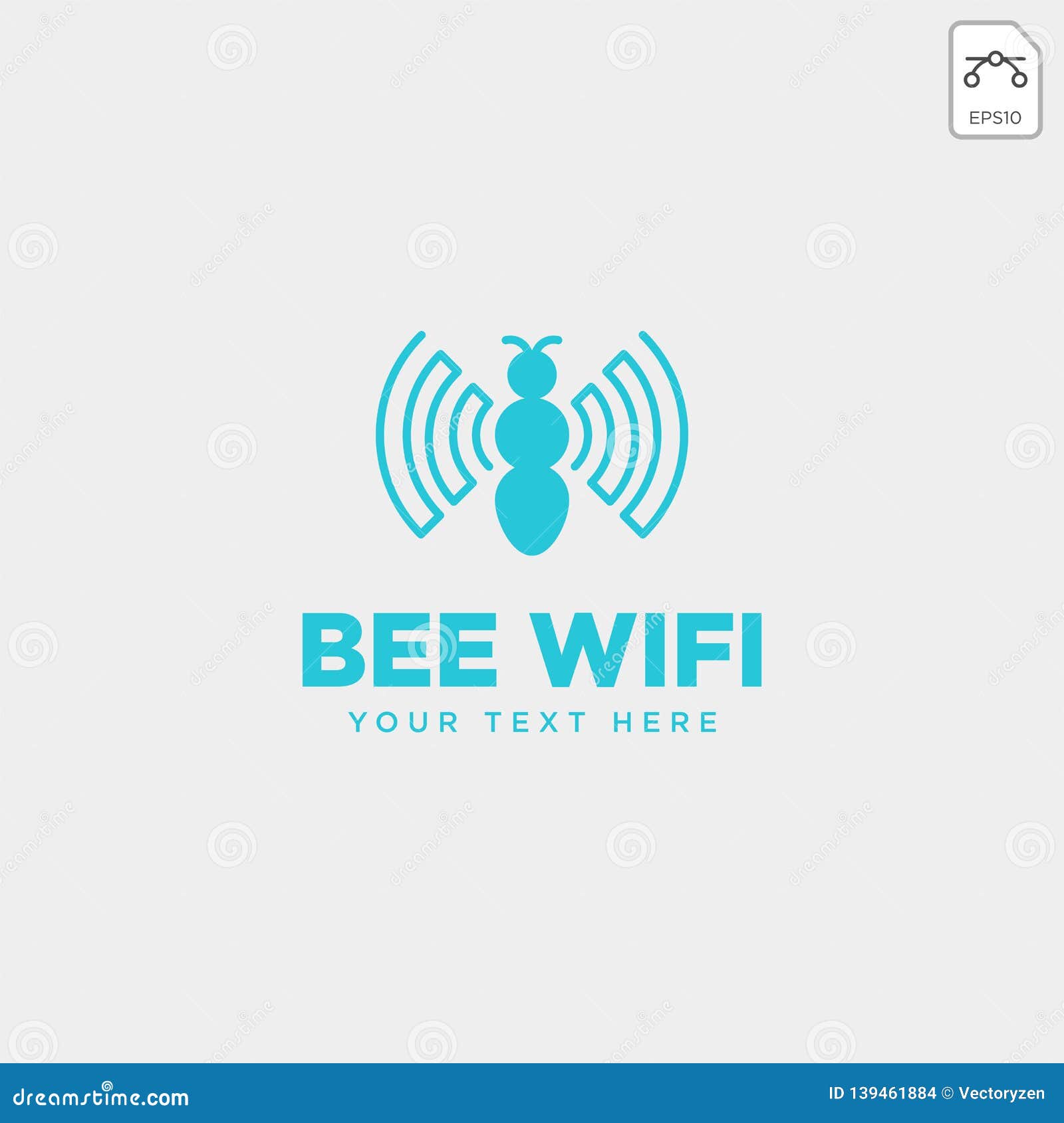 Bee Connection Communication Creative Logo Template Vector Illustration ...