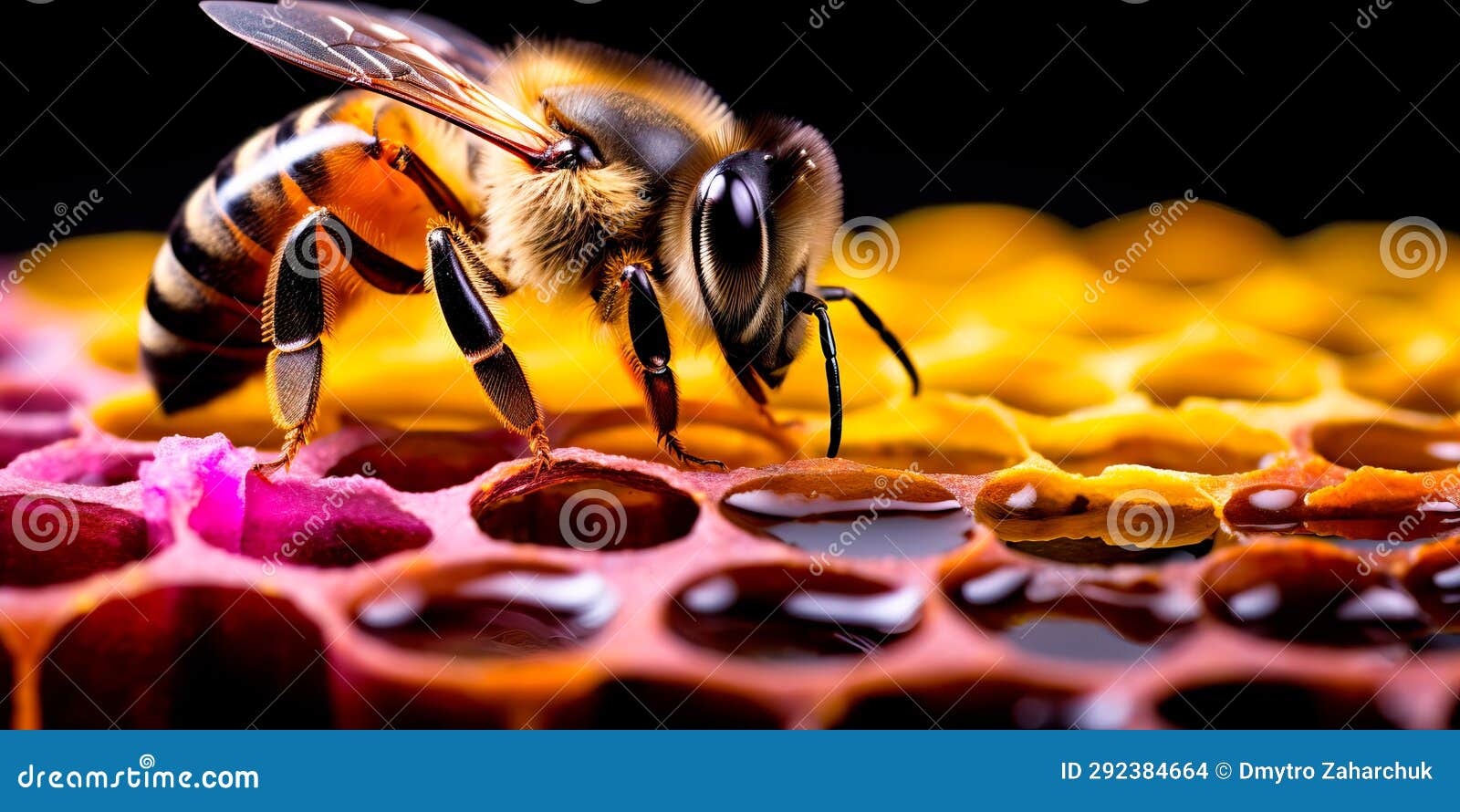 Bee Core and Products for Treatment. Generative AI Stock Photo - Image ...