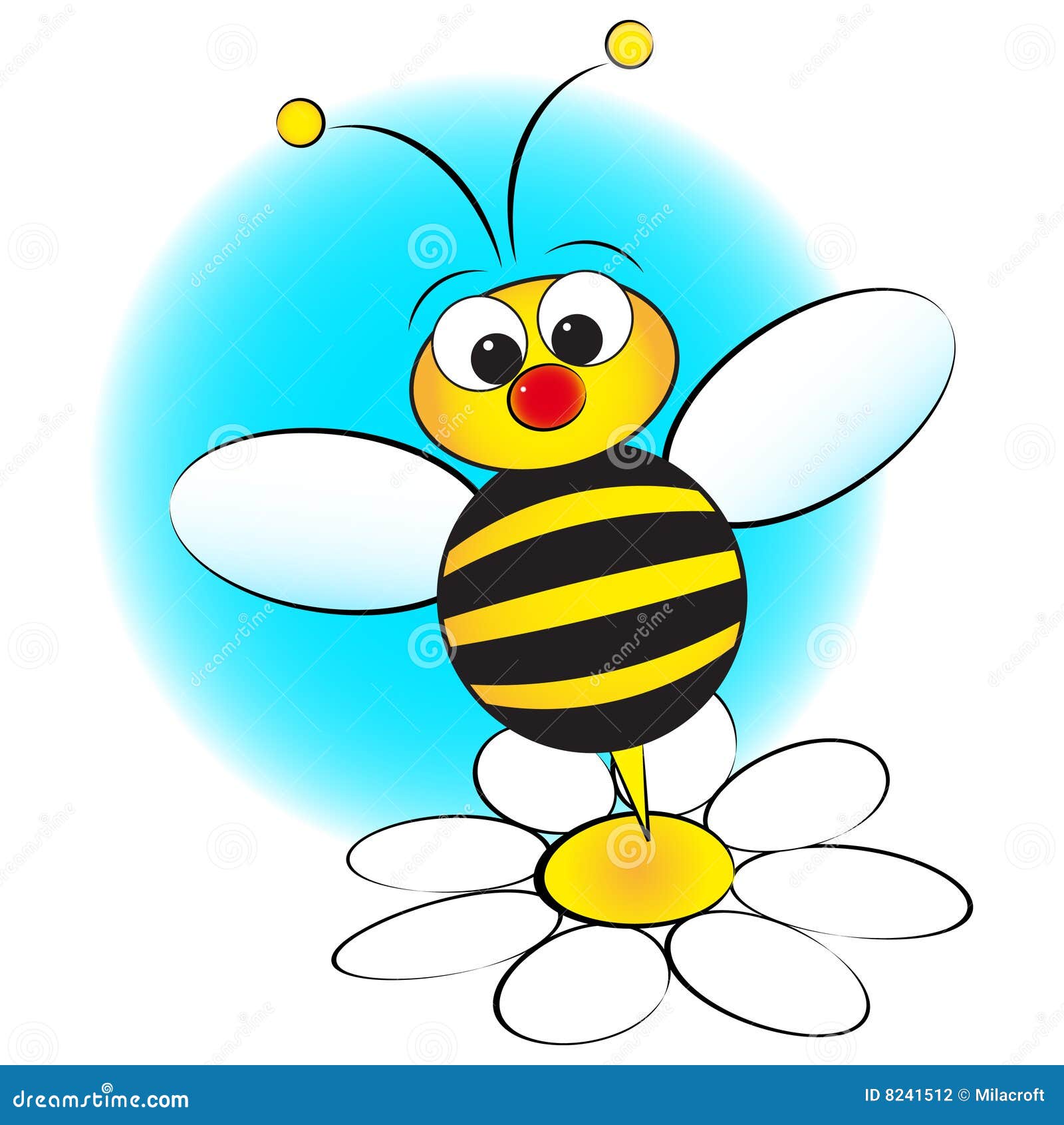 Bee and Daisy - Kid Illustration Stock Vector - Illustration of kids ...