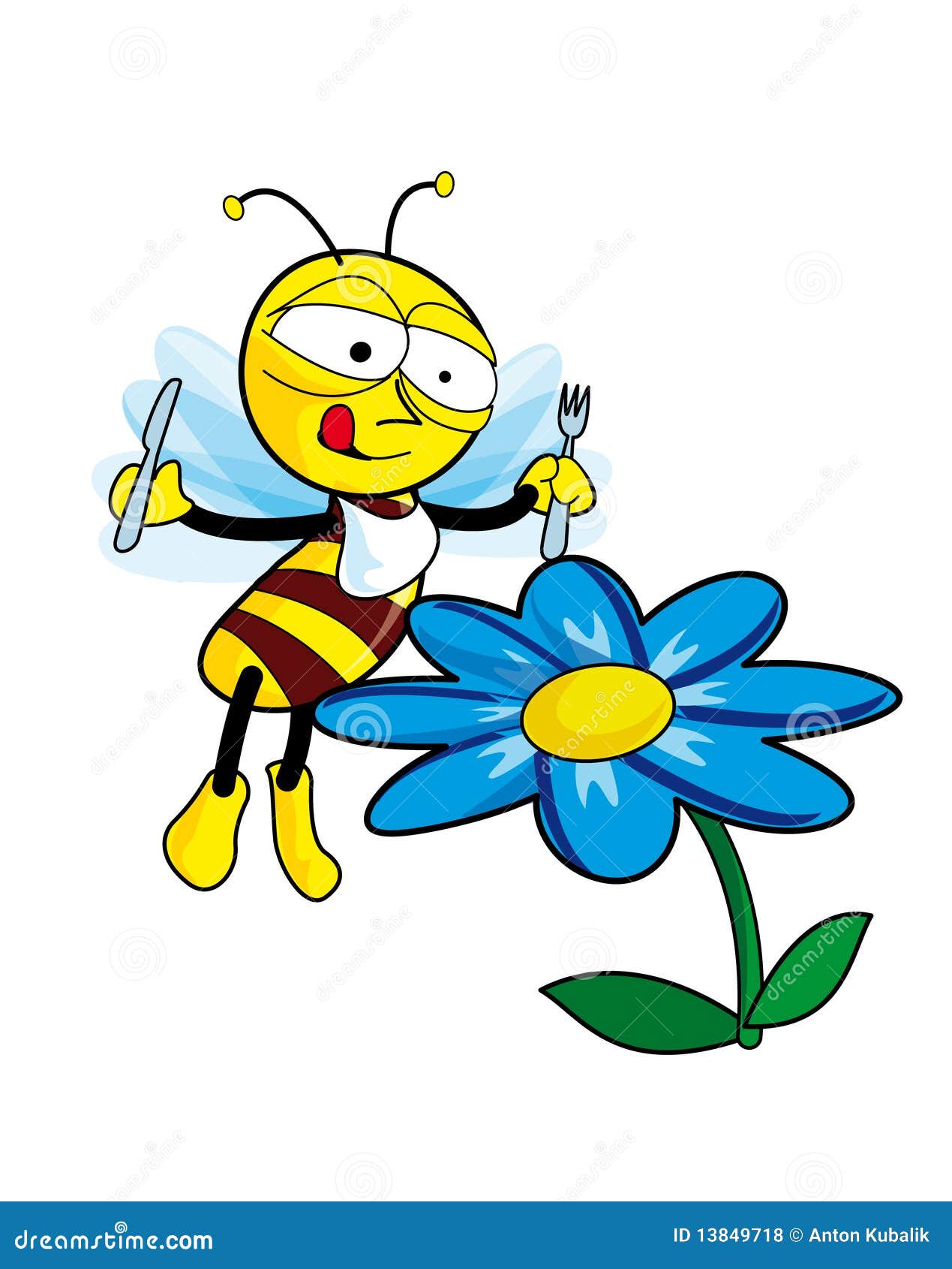 Bee eat stock illustration. Illustration of drawing, food - 13849718