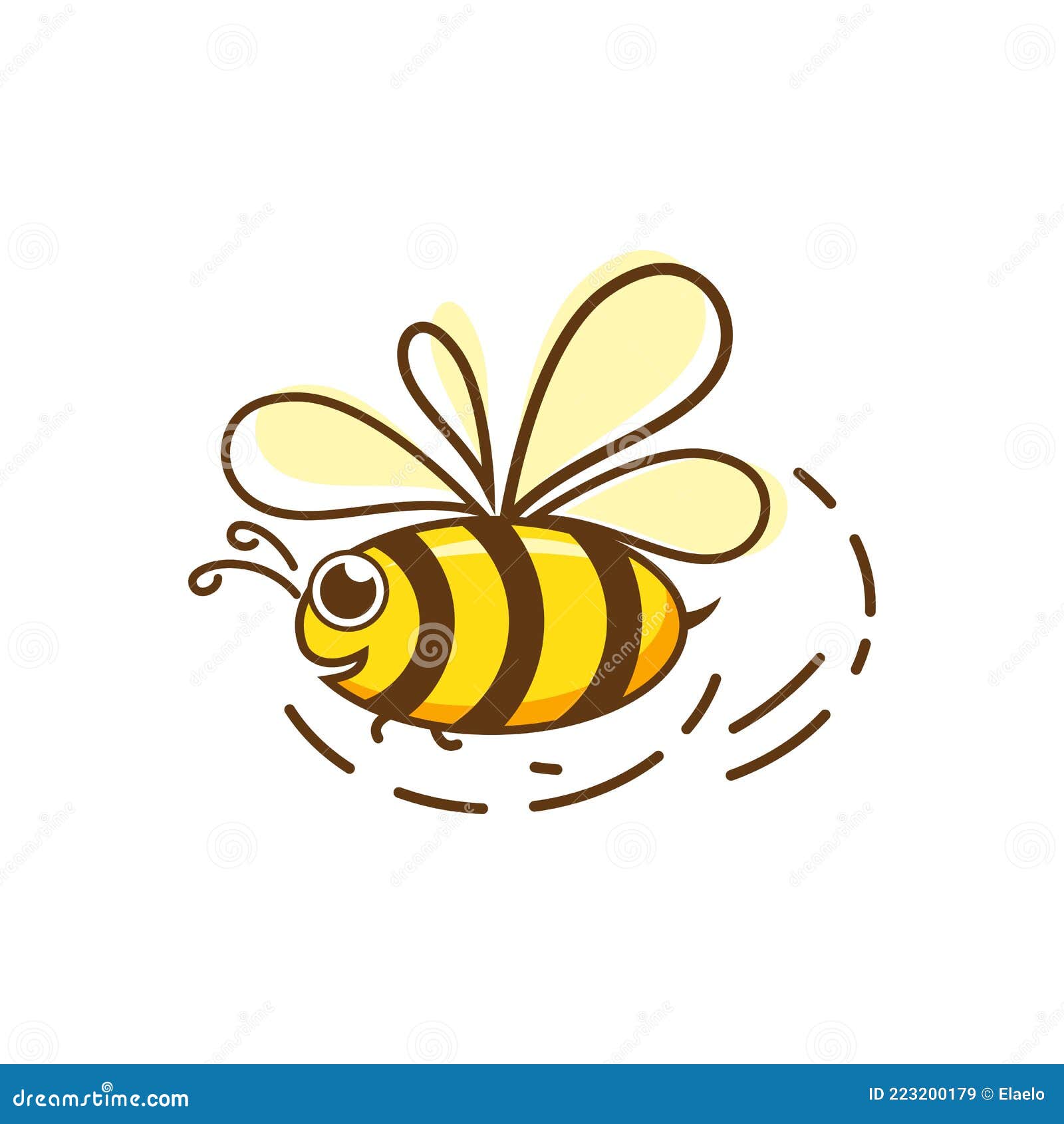 Bee Element Vector Icon Design Stock Vector - Illustration of beautiful, food: 223200179
