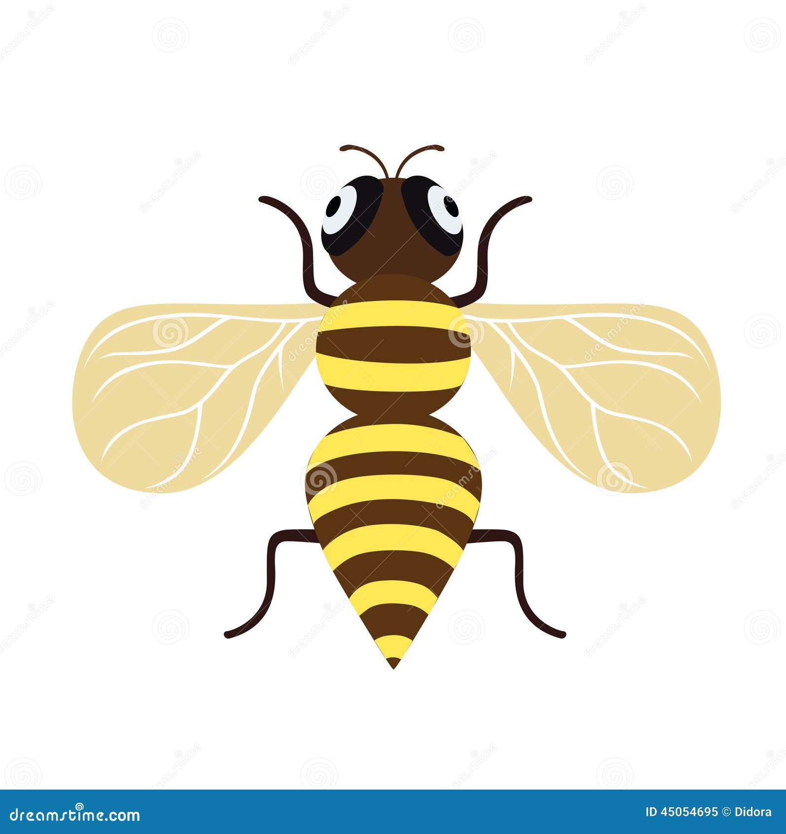Bee Flat Design Vector Icon On White | CartoonDealer.com #45054695 Bee Flat Design Vector Icon On White | CartoonDealer.com #45054695