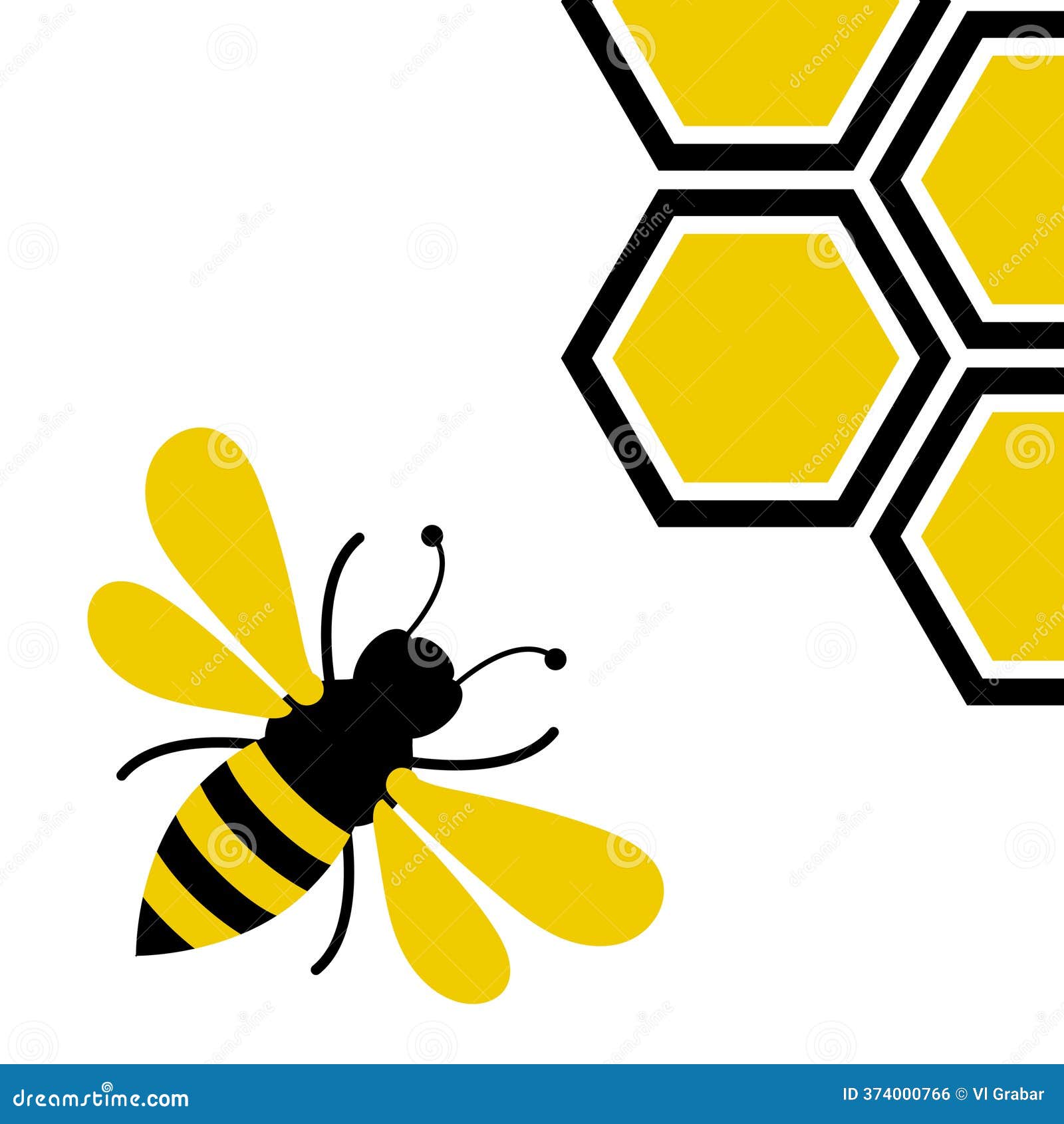 Bee Flying Path. Travel Dotted Route. The Flight Path. Hand Drawn ...