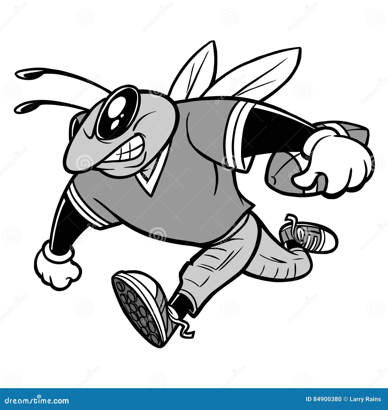 Bee Football Illustration stock vector. Illustration of bumblebee ...