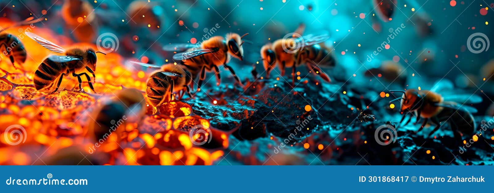 Bee Foraging for Nectar, the Role of Bees in Pollination and ...