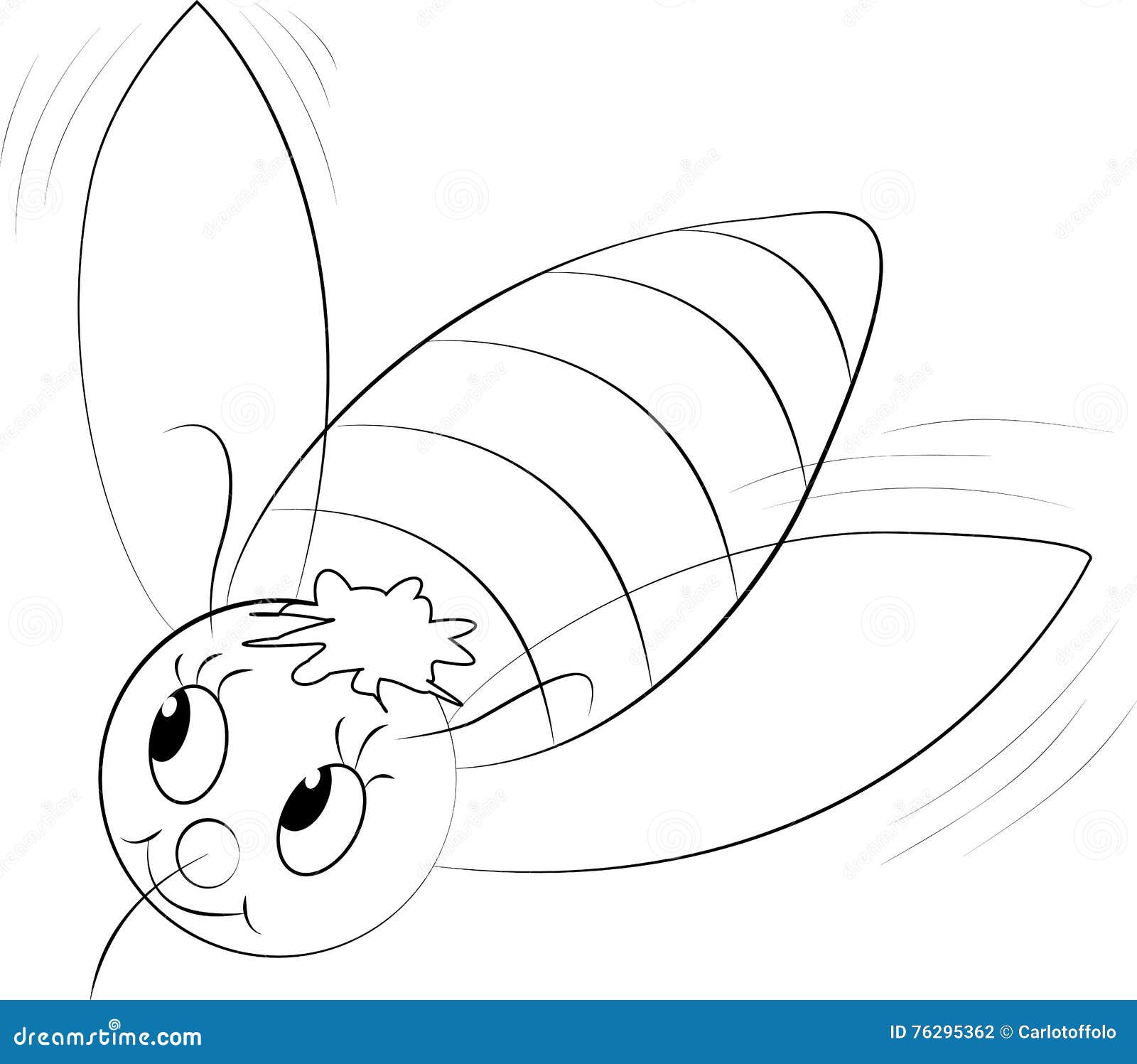 The bee stock vector. Illustration of friendship, drawing - 76295362