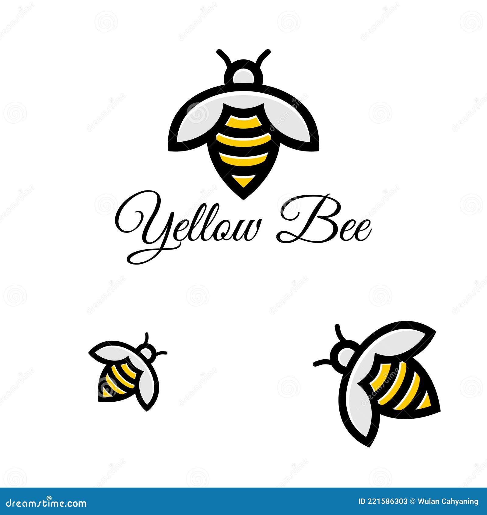 Bee Graphic Design Template Stock Vector - Illustration of natural ...