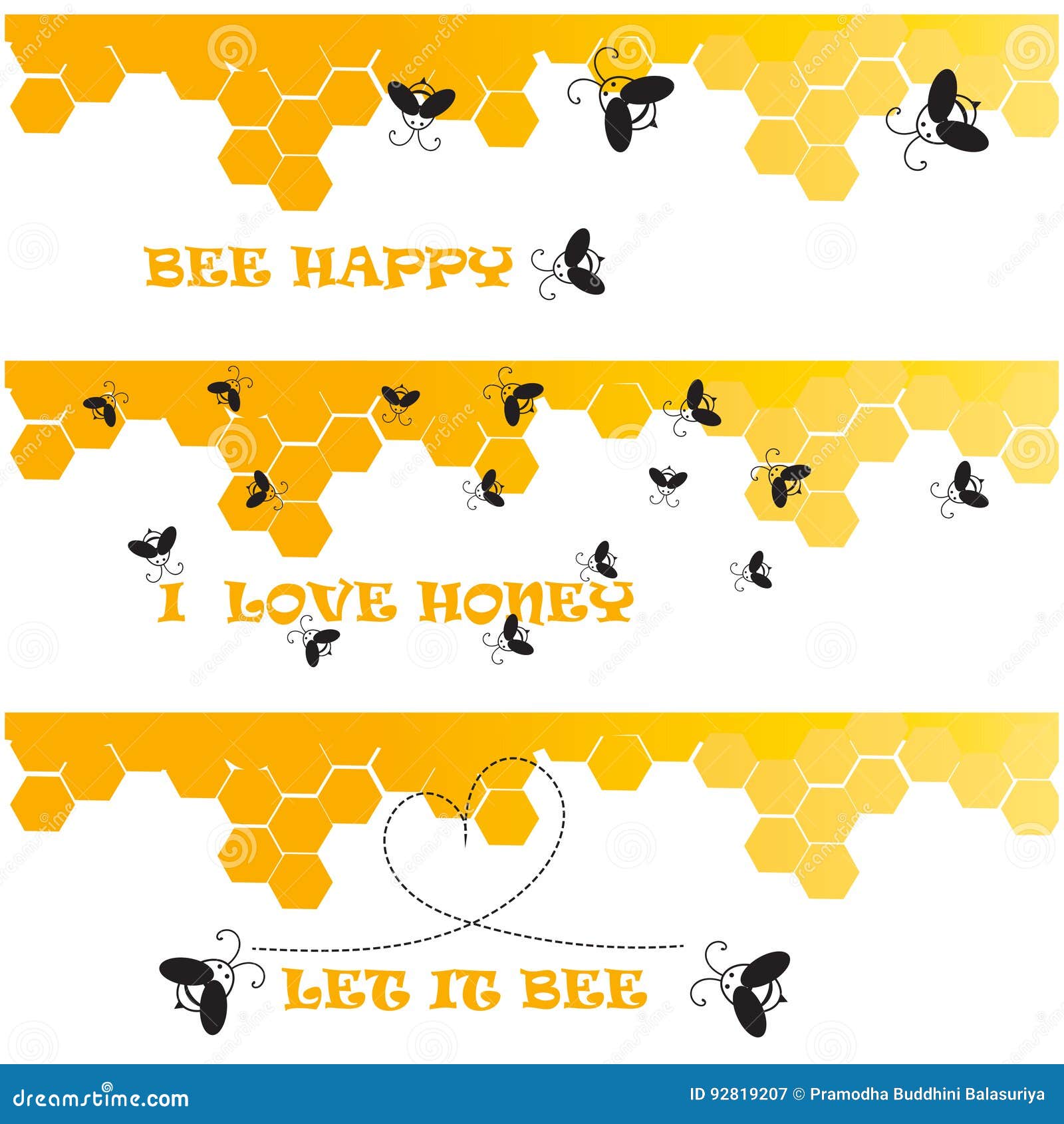Bee headings stock vector. Illustration of colony, agriculture - 92819207