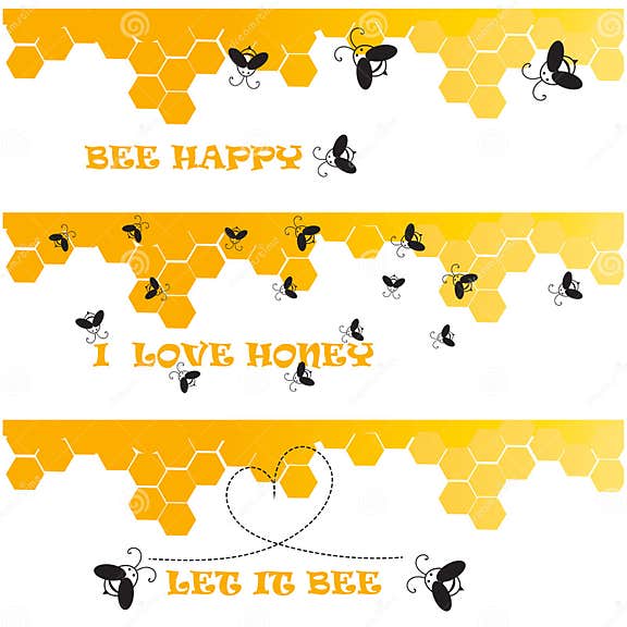 Bee headings stock vector. Illustration of colony, agriculture - 92819207