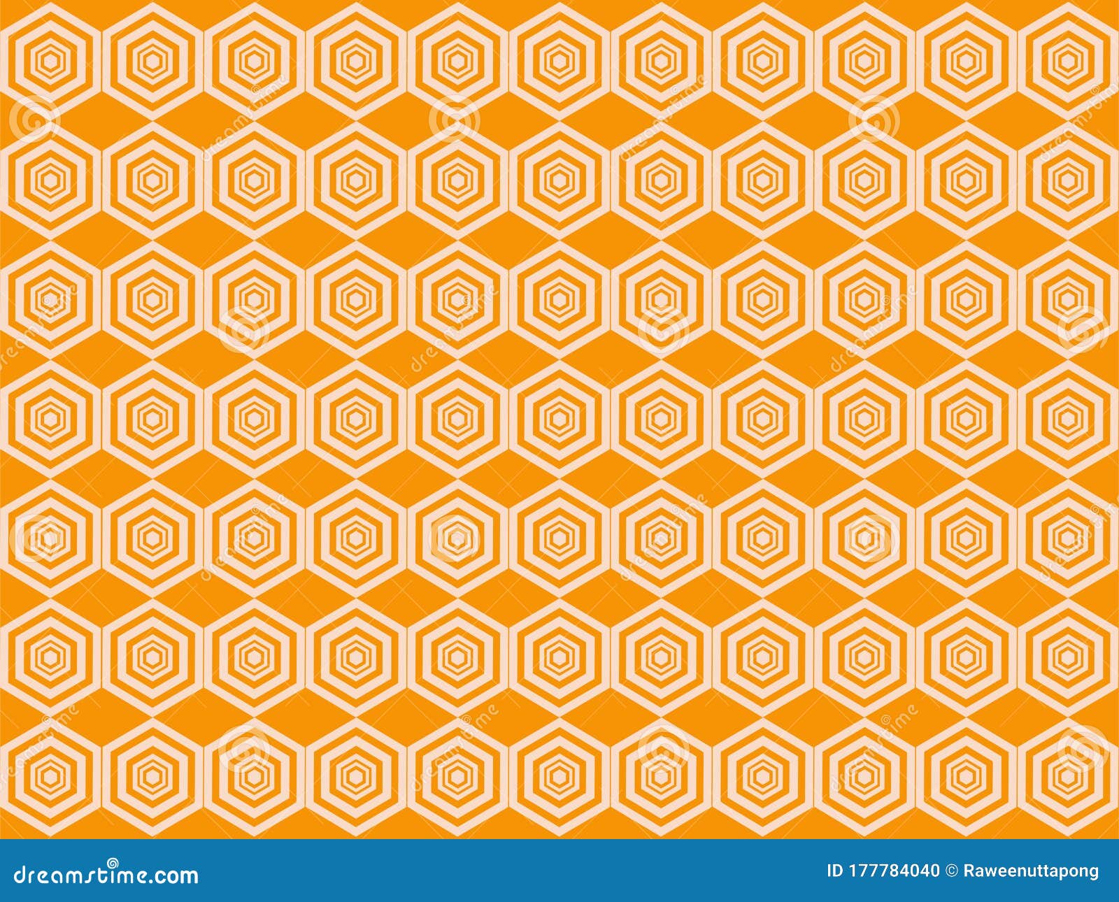 Bee Hexagon Pattern Background Stock Vector - Illustration of seamless ...