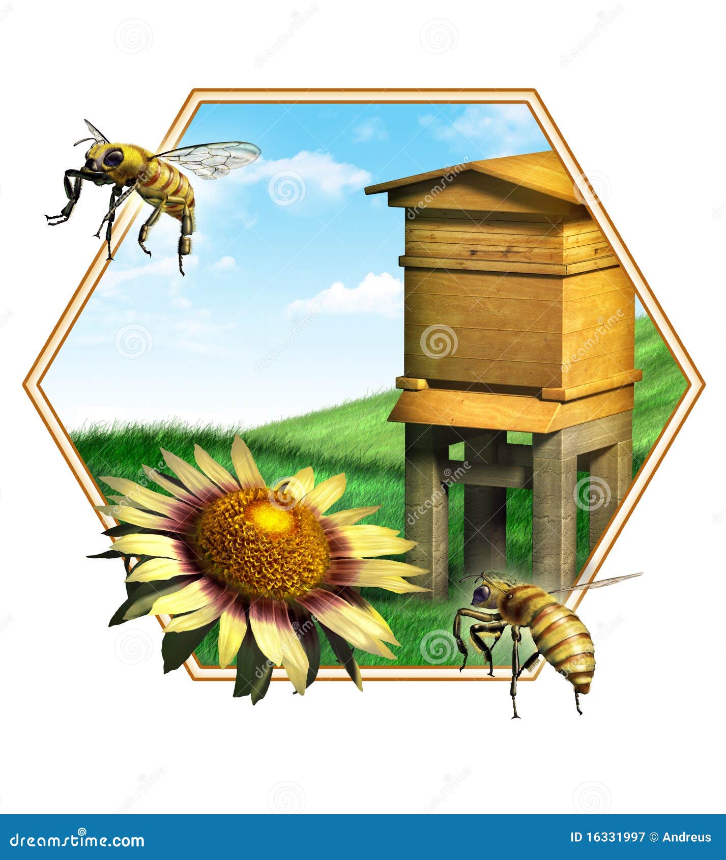 Clipart Bee Hives