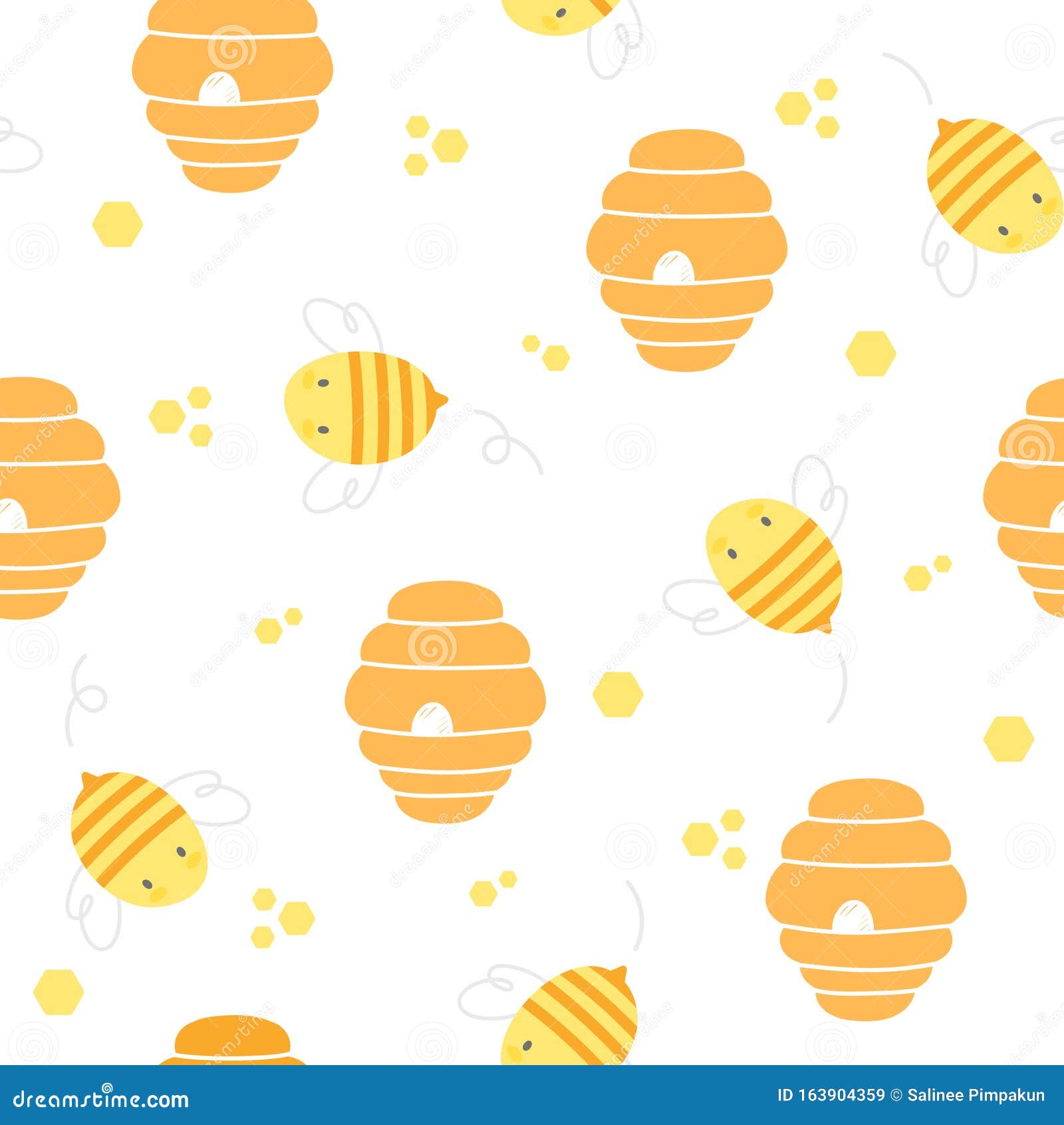 Hive Wallpaper, Background Cartoon Vector | CartoonDealer.com #4622301