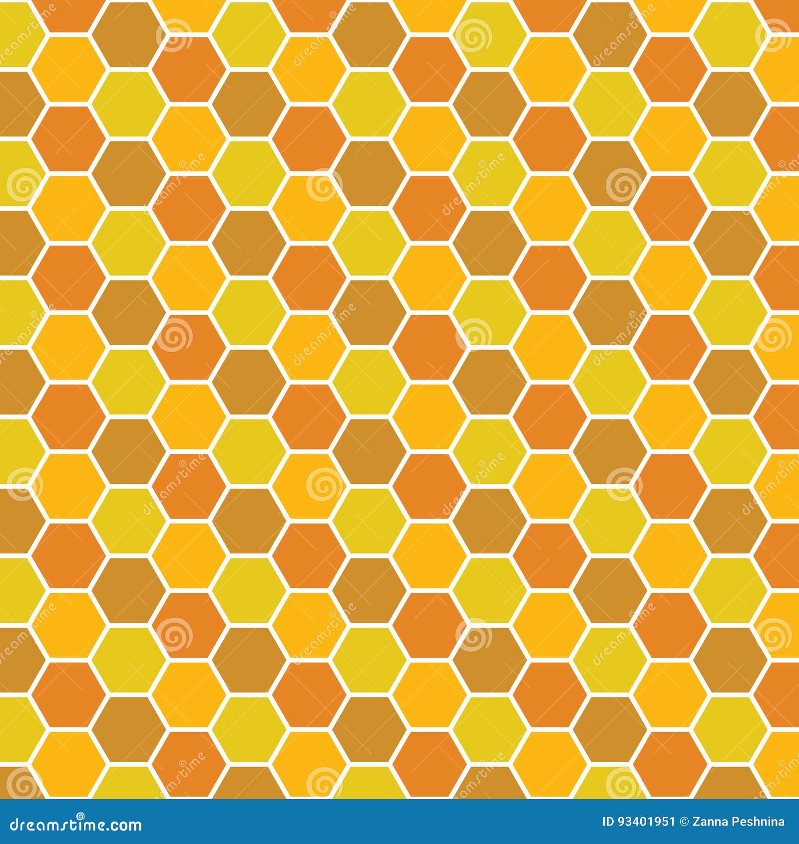 Bee Honeycomb Pattern, Vector Backgrounds Stock Illustration ...