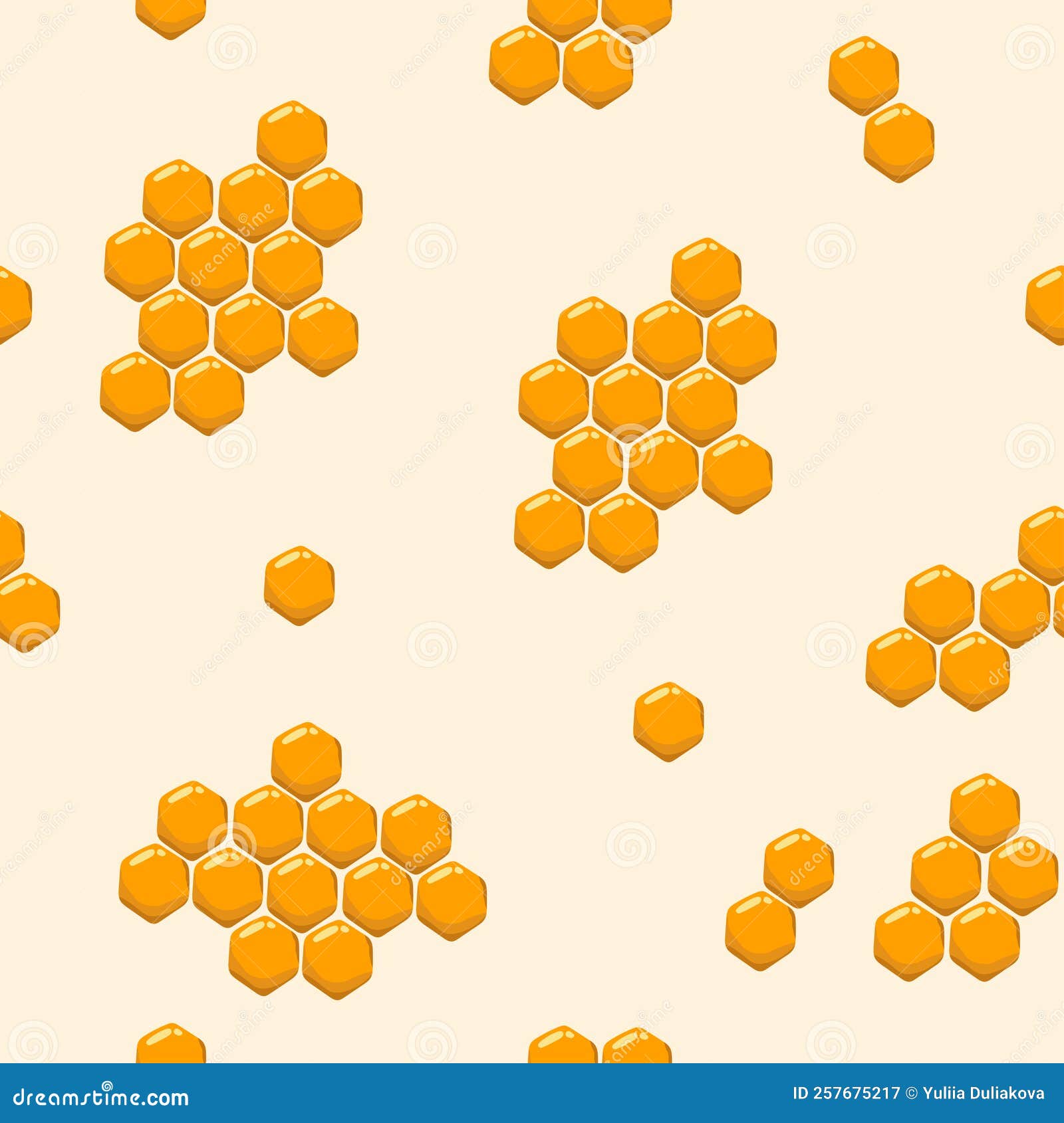 Bee and Honeycomb Seamless Vector Pattern. Hand Drawn Engraving Style ...