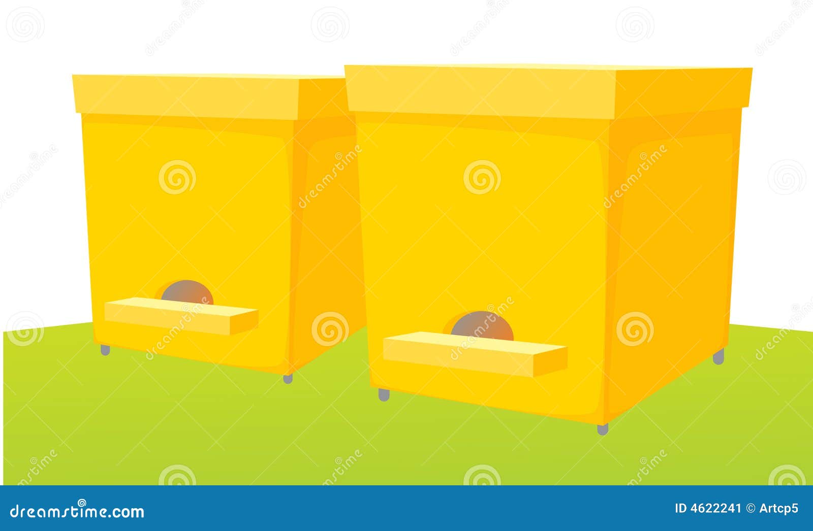 Bee house stock vector. Illustration of house, handmade - 4622241