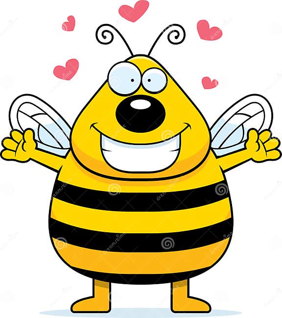 Bee Hug stock vector. Illustration of insect, love, cartoon - 14122812