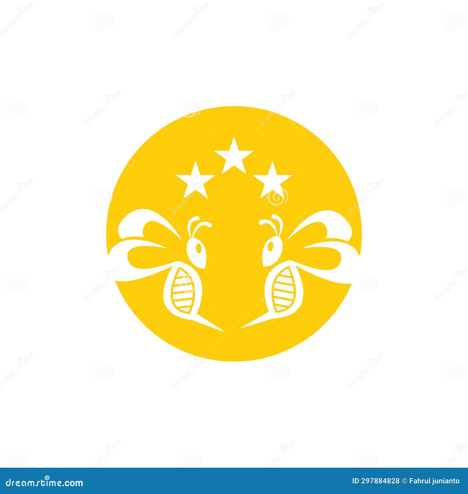 Bee Icon and Symbol Vector Template Illustration Stock Illustration ...