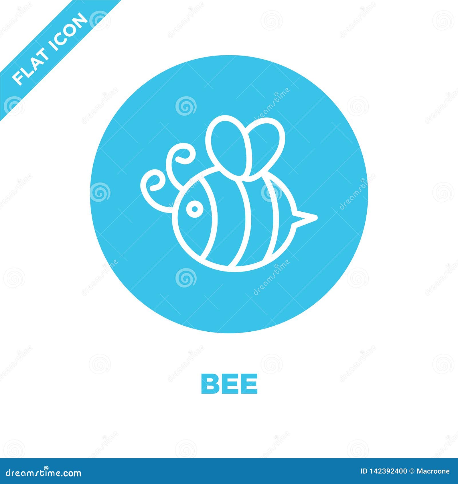 Bee Icon Vector from Seasons Collection. Thin Line Bee Outline Icon ...