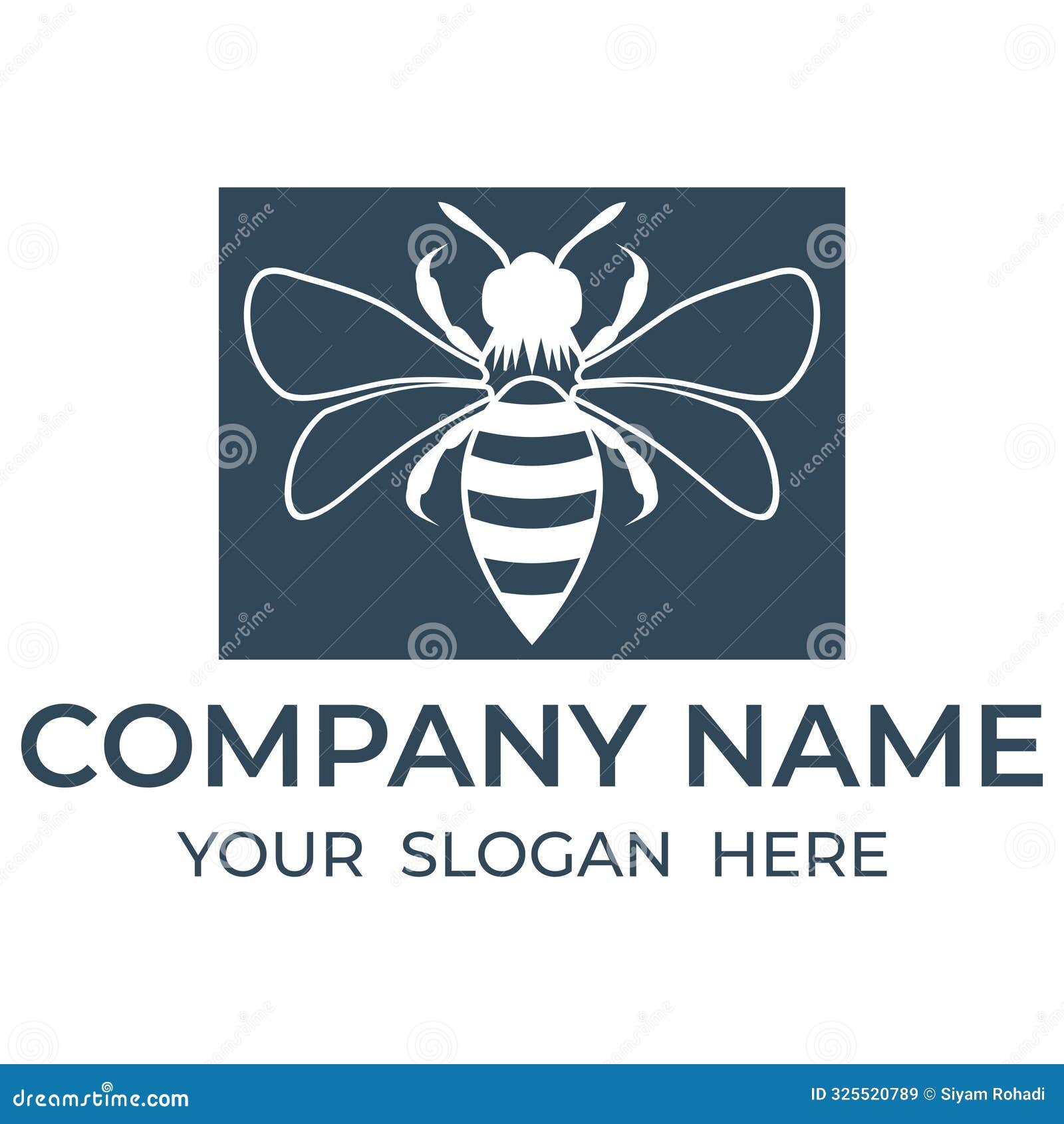 Bee Icon on the White Background Stock Vector - Illustration of ...