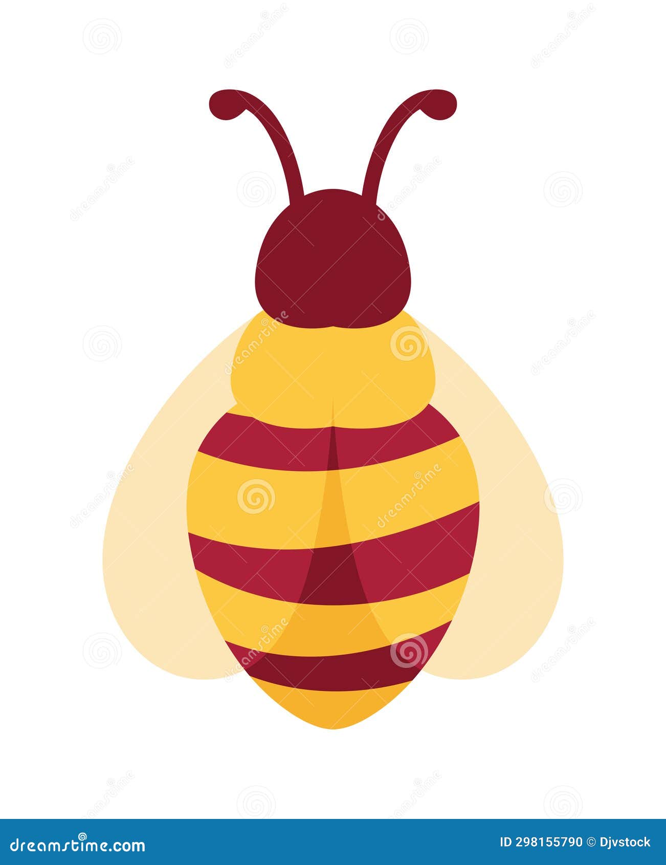 Bee insect design stock illustration. Illustration of cartoon - 298155790