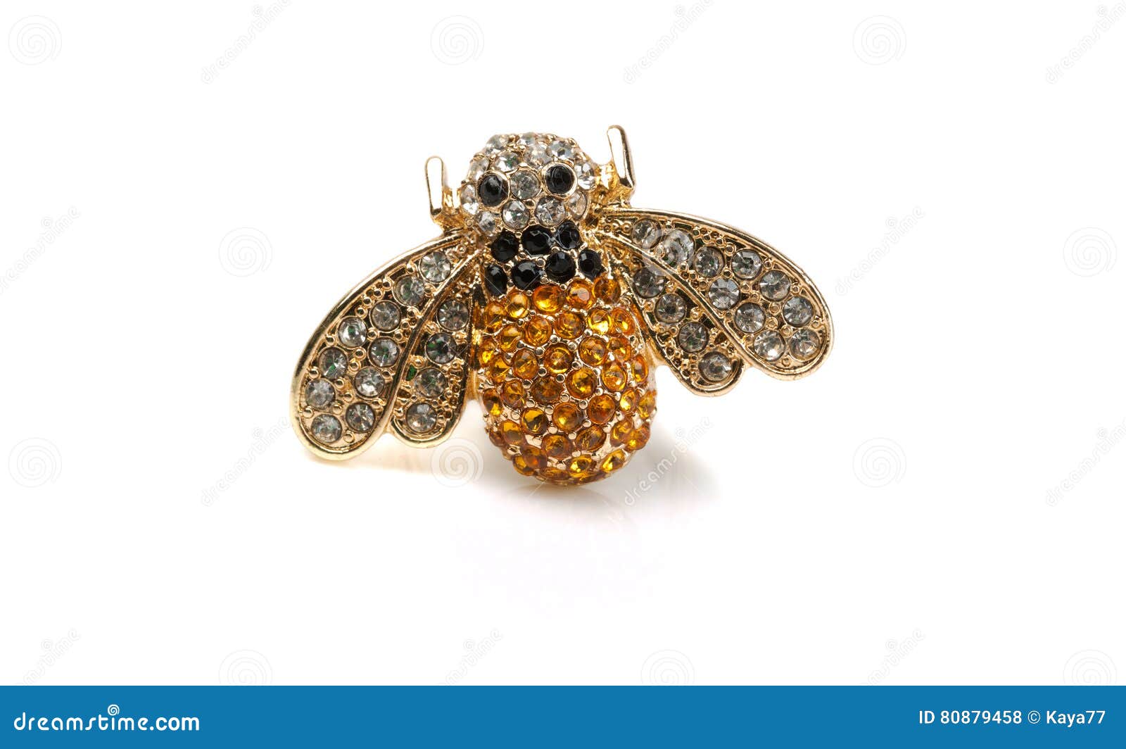 Bee Jewelry with stones stock photo. Image of insect - 80879458