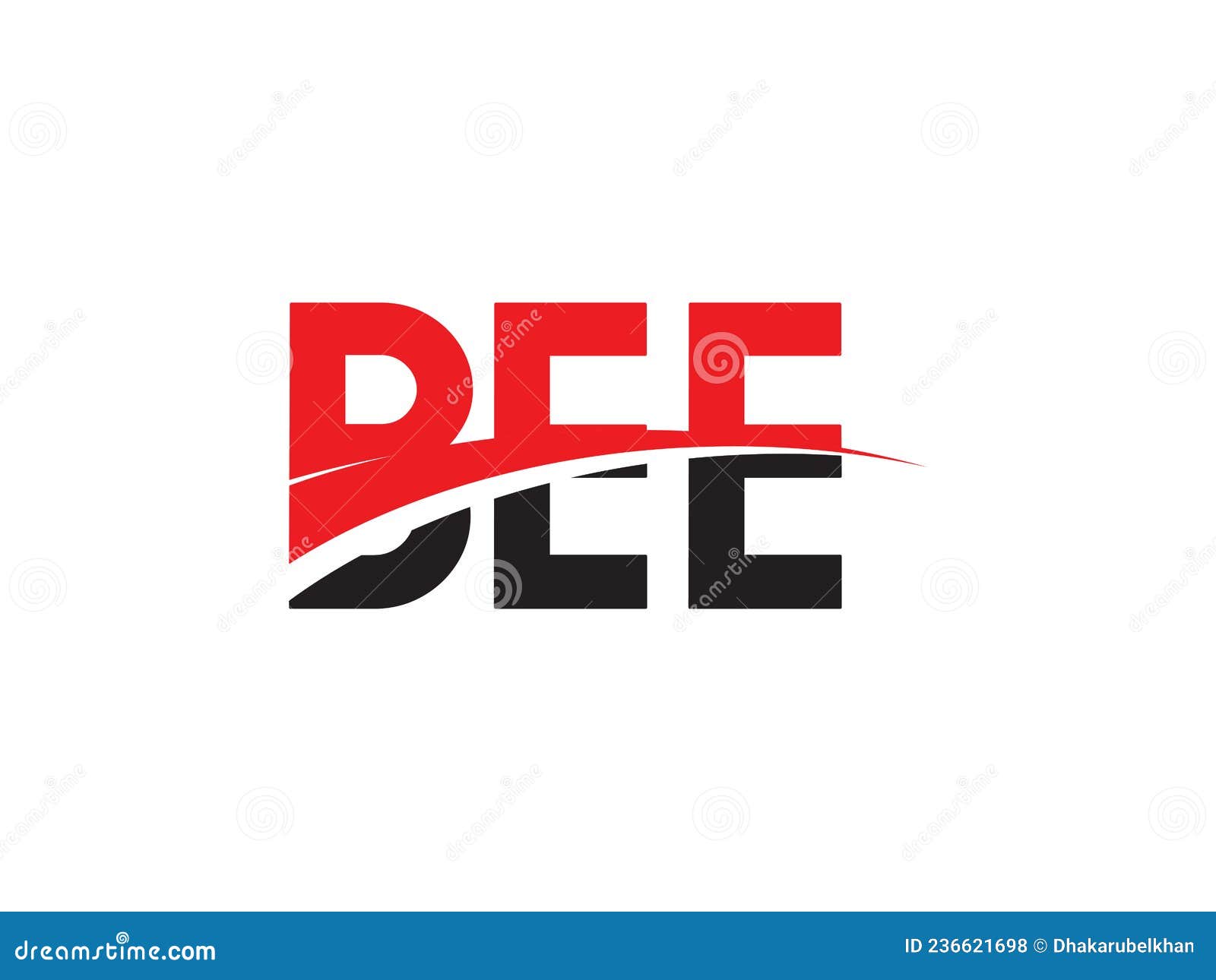 BEE Letter Initial Logo Design Vector Illustration Stock Vector ...