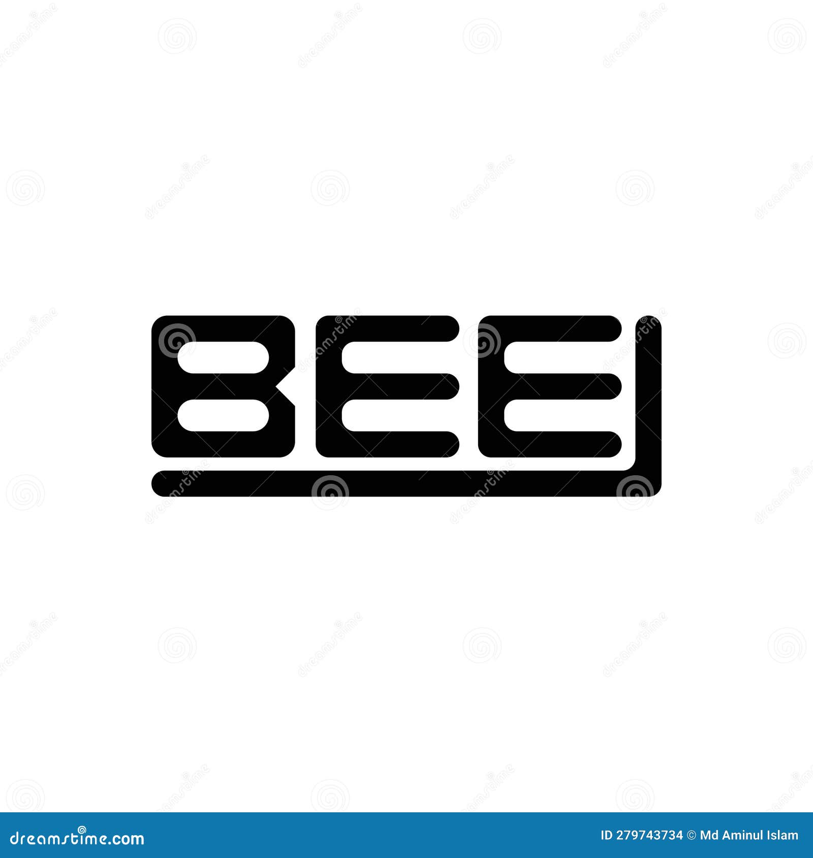 BEE Letter Logo Creative Design with Vector Graphic, BEE Stock ...