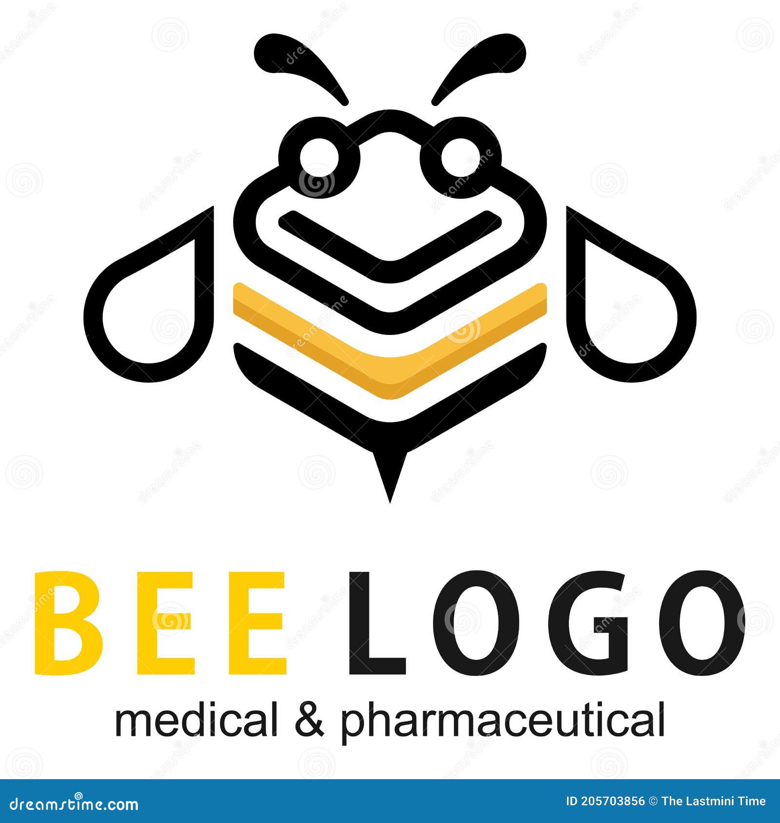 Bee logo icon stock vector. Illustration of healthy - 205703856