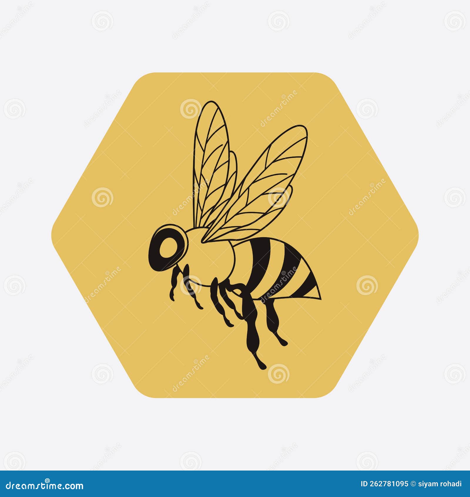 Bee Logo Illustrations Design Icon Stock Vector - Illustration of ...