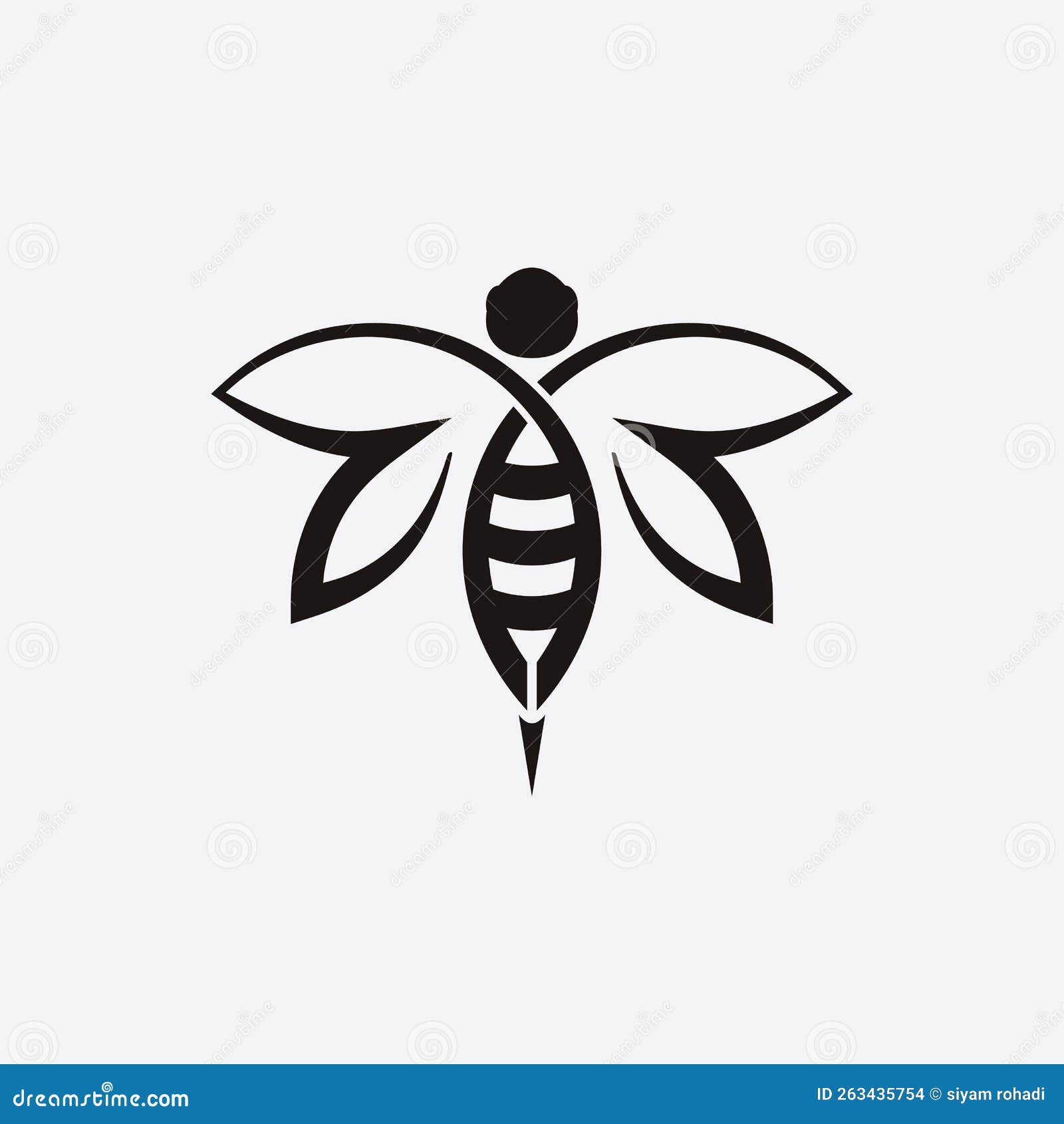 Bee Logo Illustrations Design Icon Stock Vector - Illustration of ...