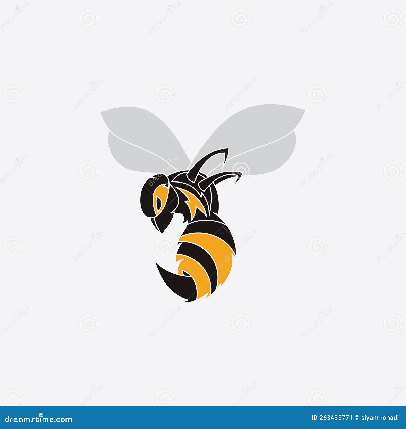 Bee Logo Illustrations Design Icon Stock Vector - Illustration of ...