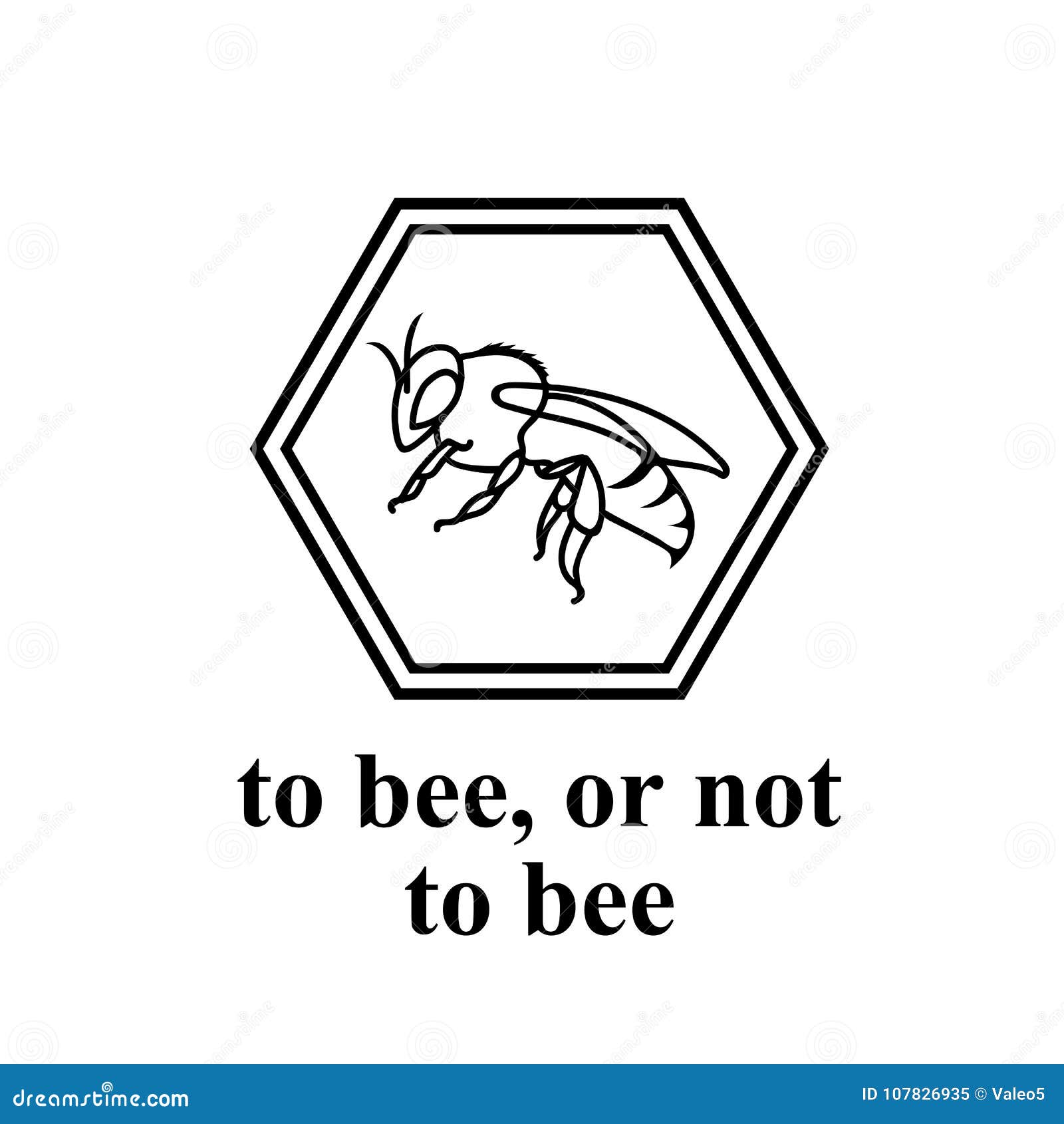 Bee Logo and Positive Text stock vector. Illustration of modern - 107826935