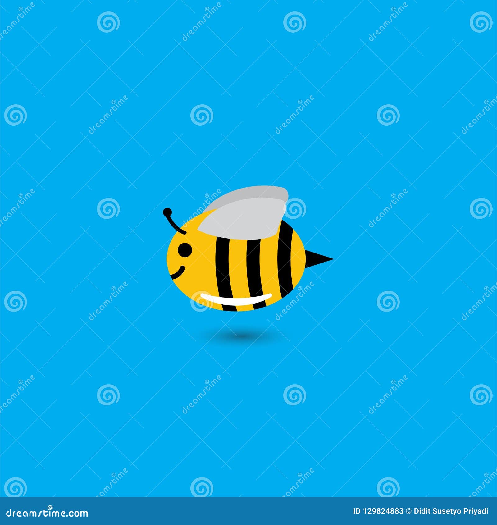 Bee Logo, Unique and Fun Concept Stock Illustration - Illustration of ...