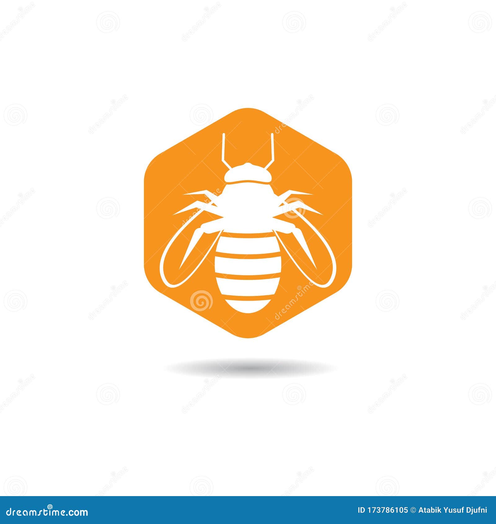 Bee Logo Vector Icon Illustration Stock Vector - Illustration of ...