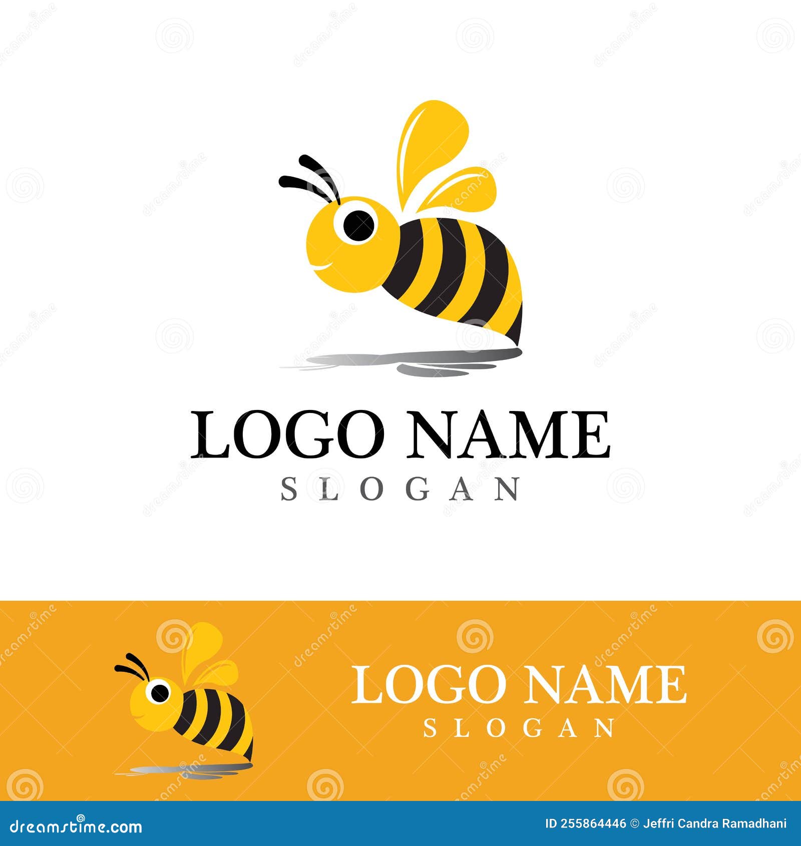 Bee Logo Vector Icon Illustration Stock Vector - Illustration of nature ...