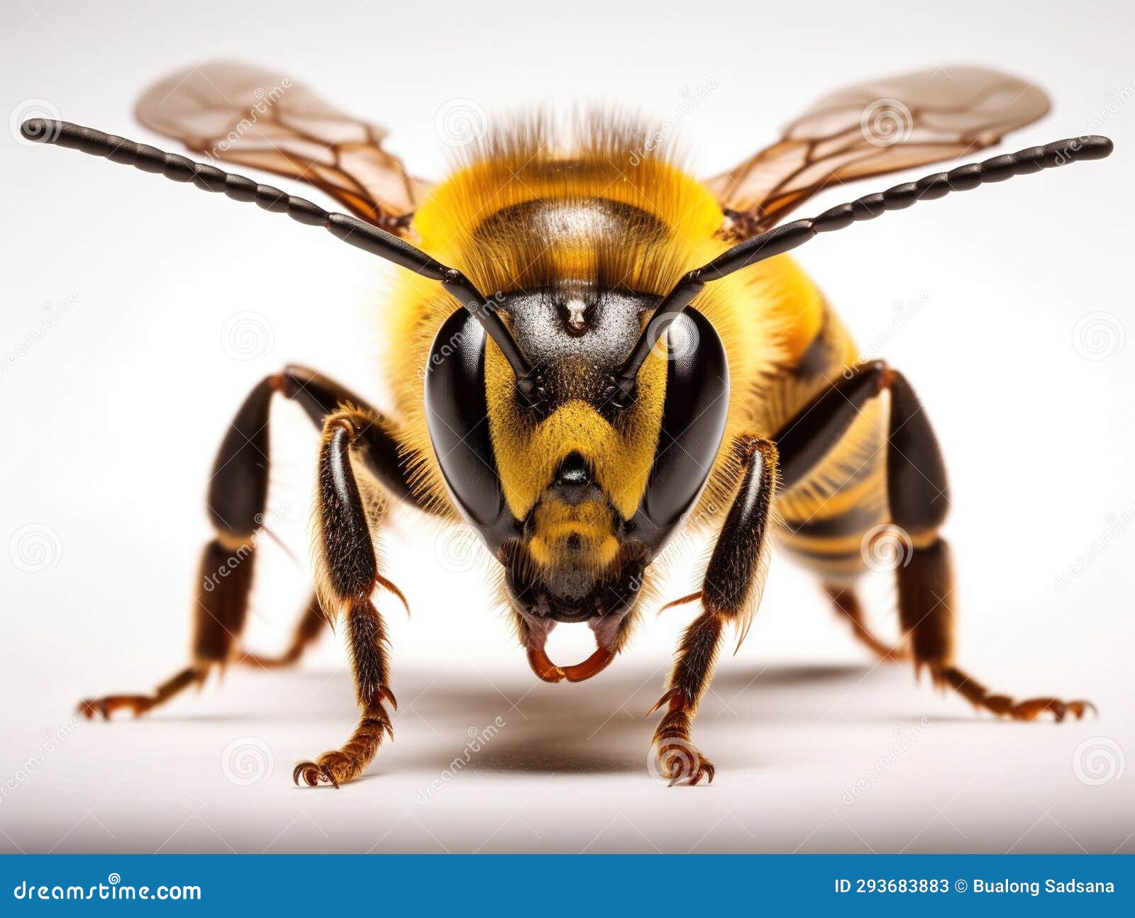 Ai Generated Illustration Wildlife Concept of Bee Stock Illustration ...