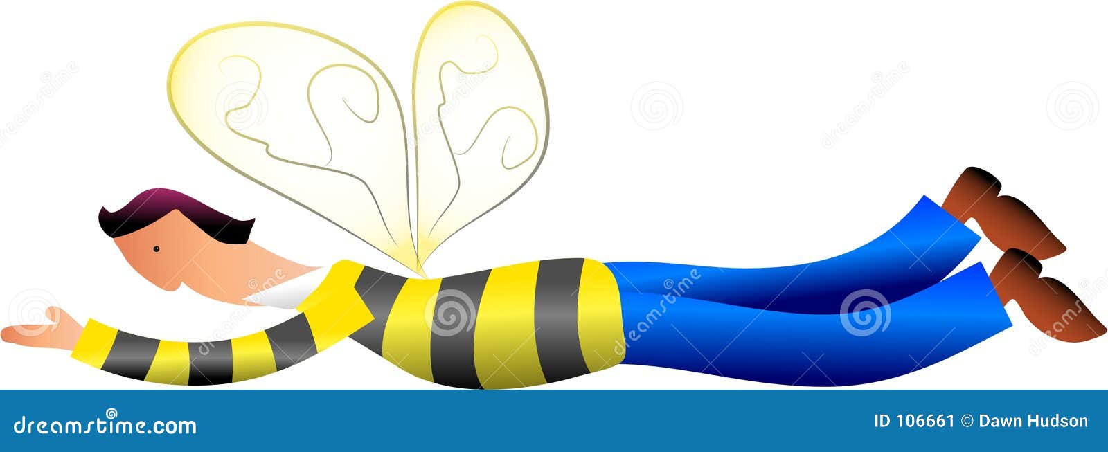 Bee Man stock illustration. Illustration of travel, busy - 106661