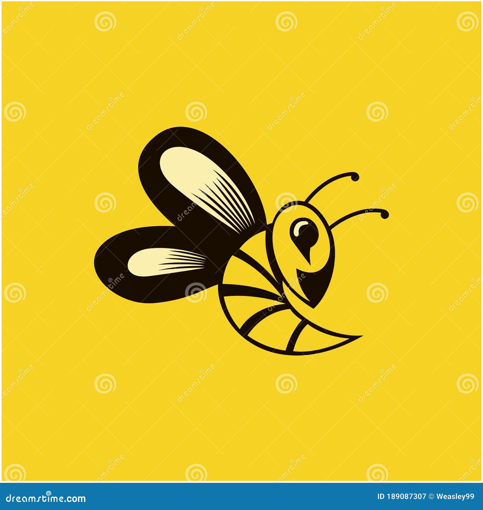 Bee Mascot Logo Design Vector with Modern Illustration Stock Vector ...