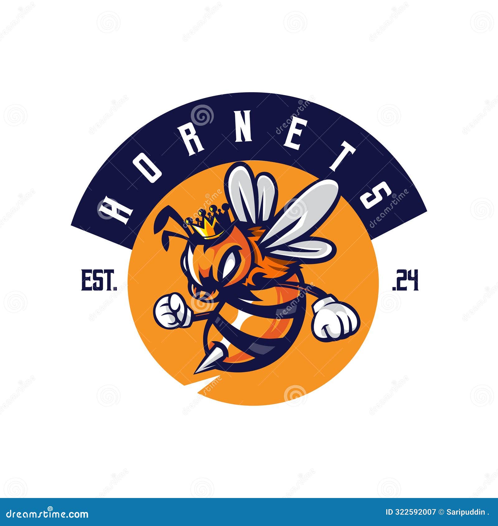 Bee Mascot Logo stock vector. Illustration of esport - 322592007