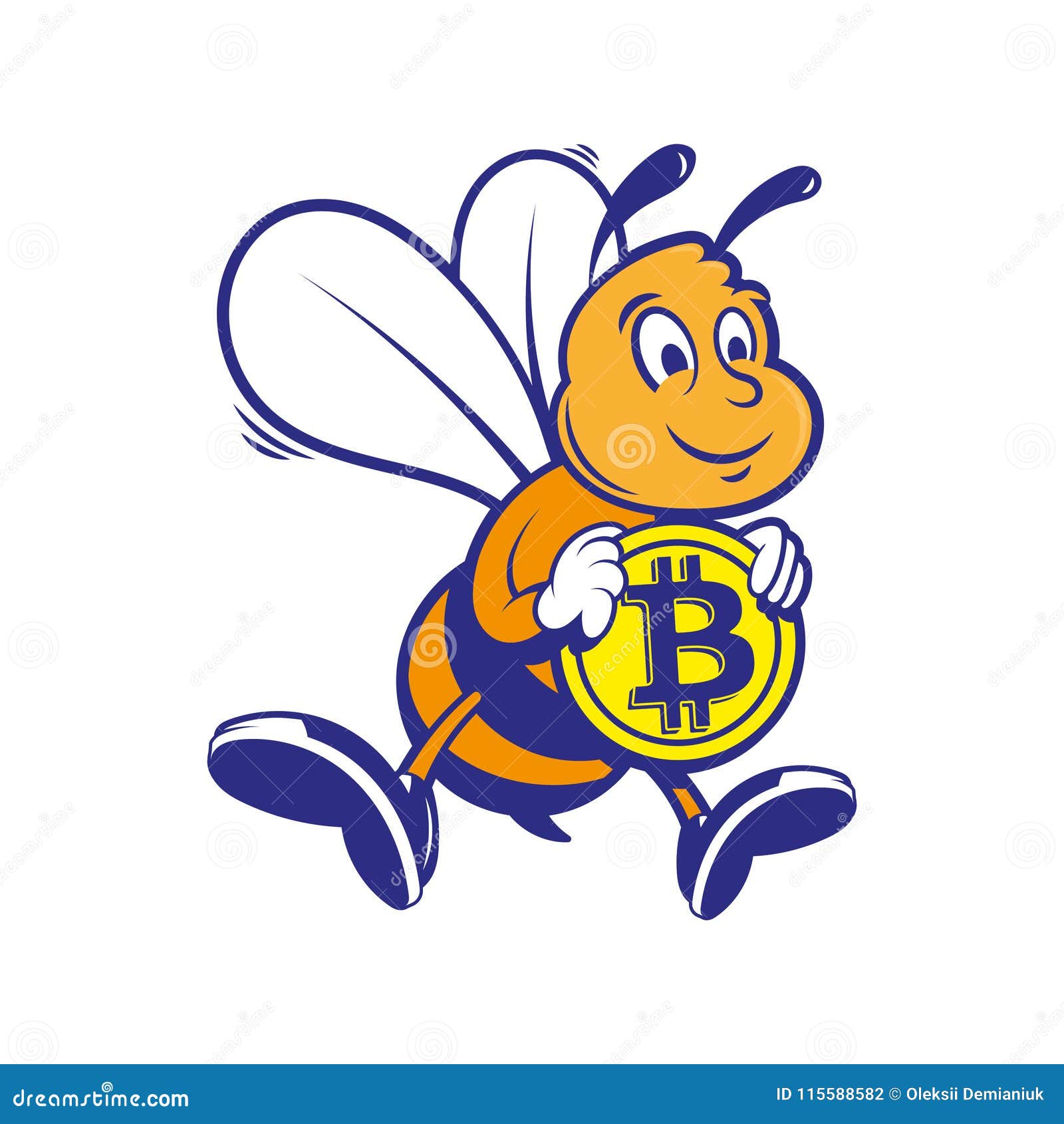 Bee Miner Keep Gold Bitcoin Stock Vector - Illustration of internet ... Bee Miner Keep Gold Bitcoin Stock Vector - Illustration of internet ...