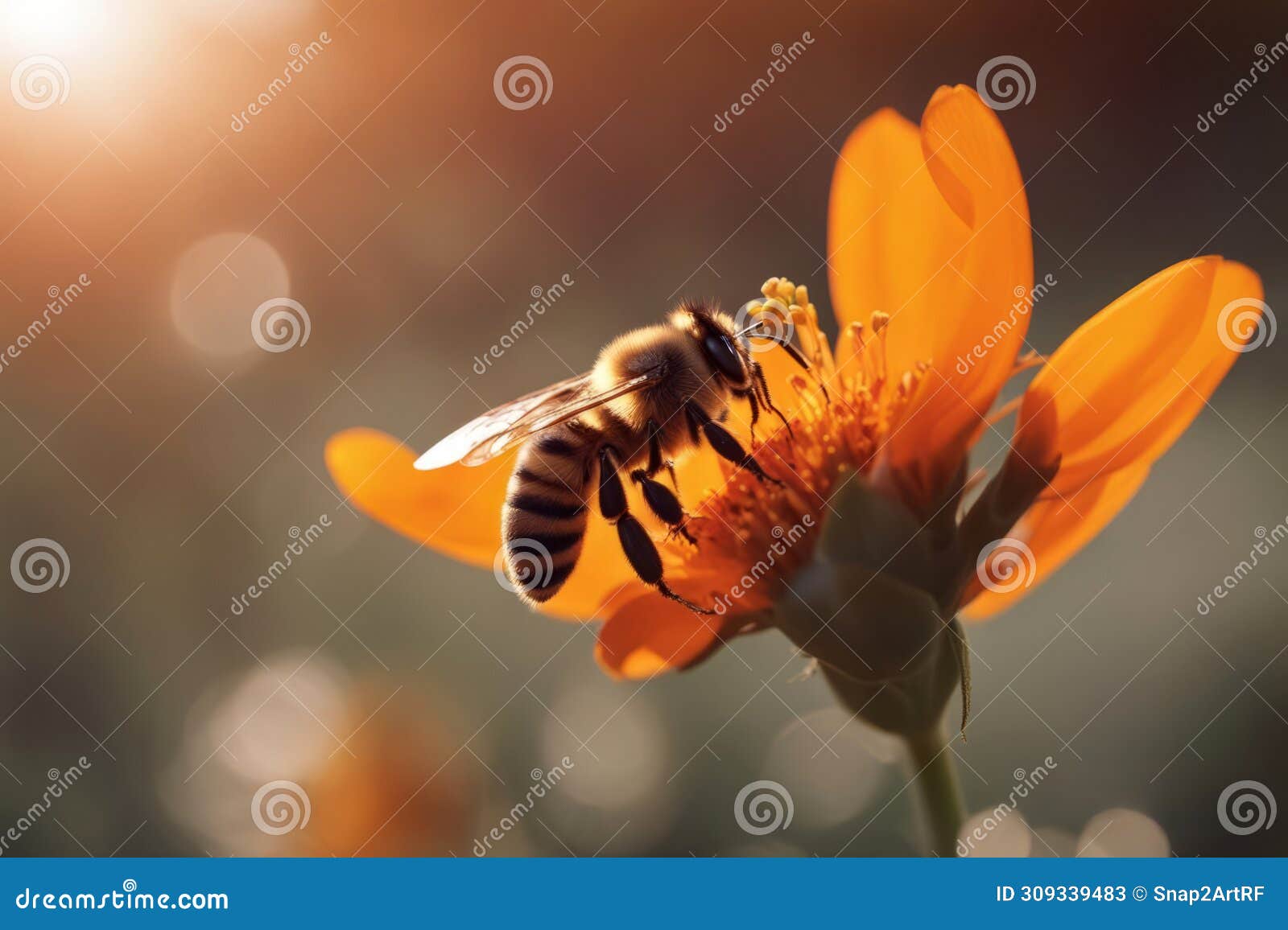 Bee the Natural Way of Pollination, Created with Generative AI ...