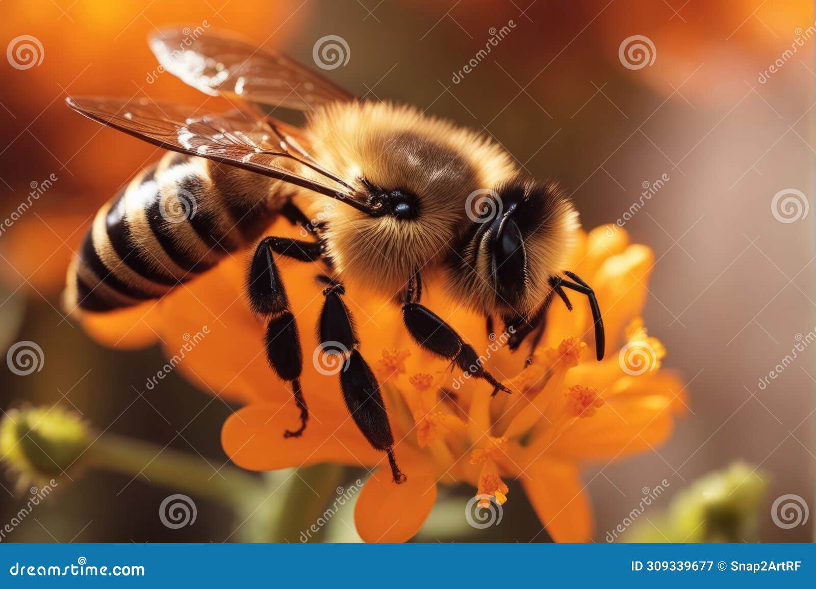 Bee the Natural Way of Pollination, Created with Generative AI ...