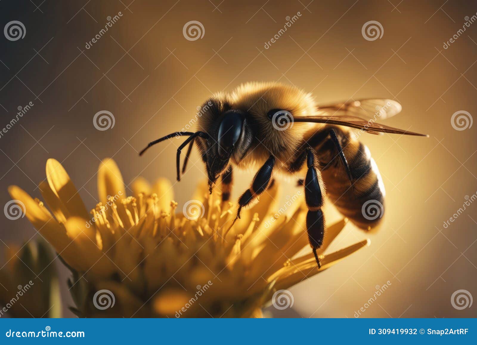Bee the Natural Way of Pollination, Created with Generative AI ...