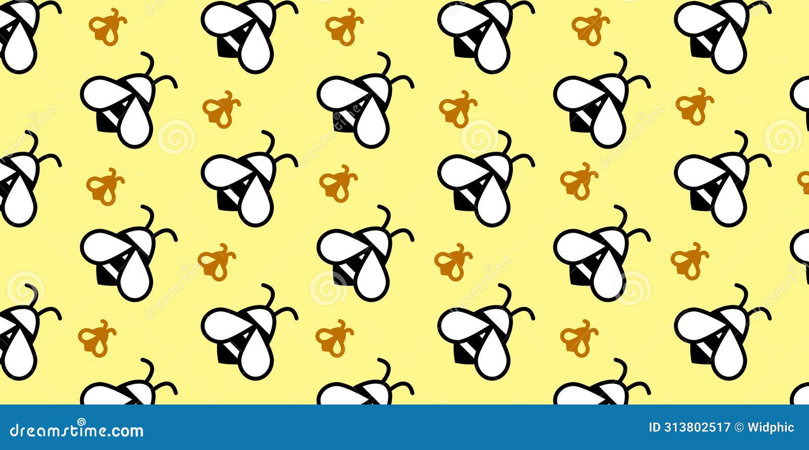 Bee Pattern Background Vector Stock Vector - Illustration of insect ...