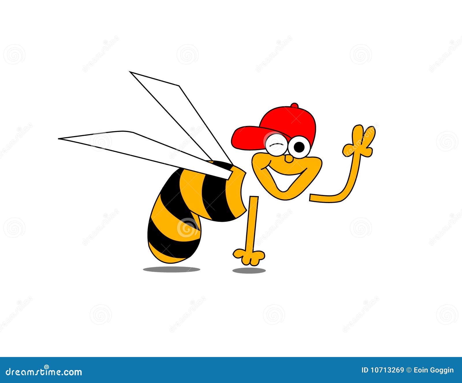 Bee Peace Sign stock illustration. Illustration of wings - 10713269