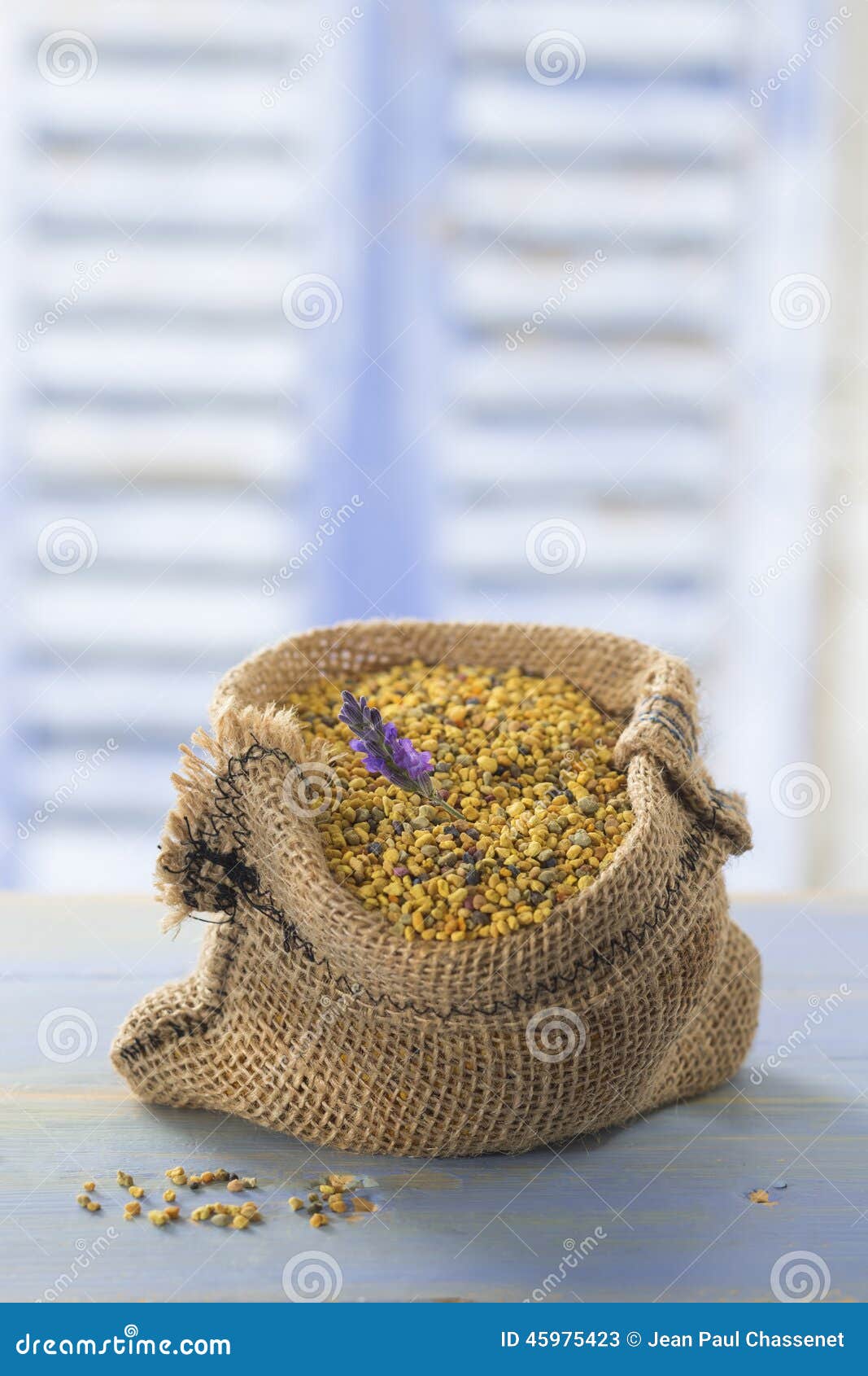 Bee pollen in a bag stock image. Image of healthy, handful - 45975423
