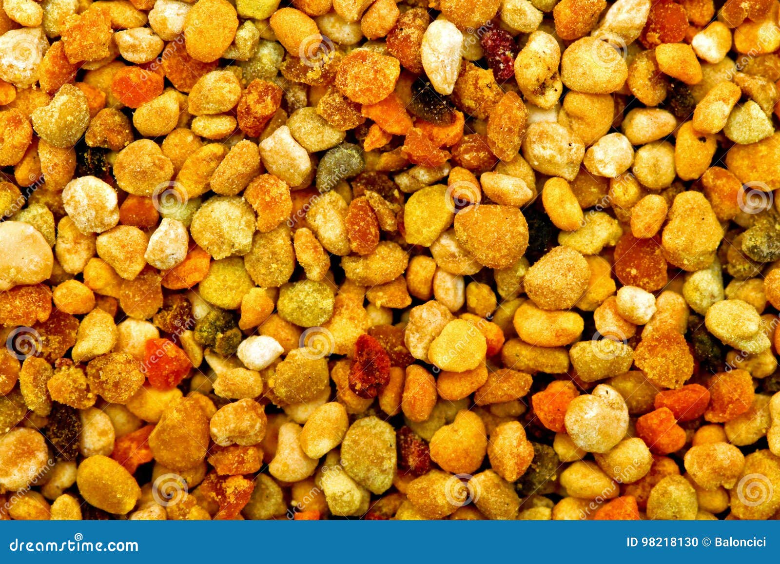 Bee pollen macro stock photo. Image of pollen, grains - 98218130