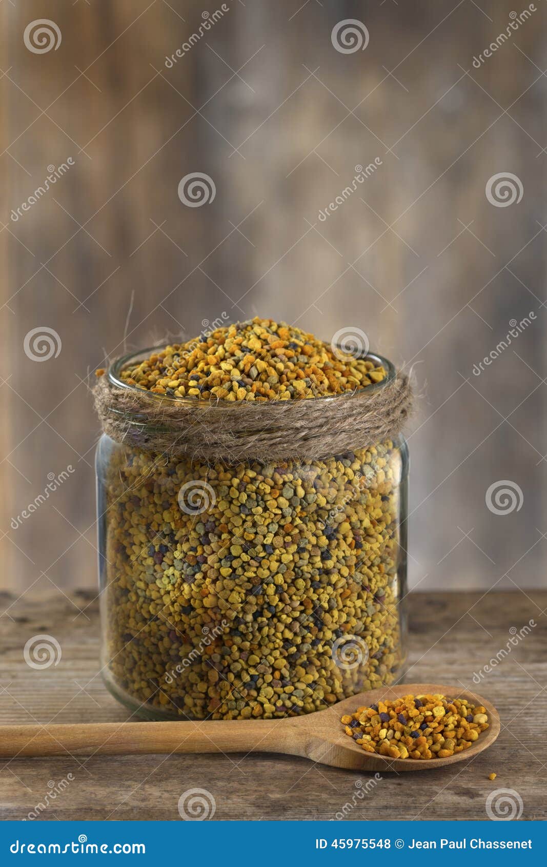 Bee pollen in a pot stock photo. Image of granules, black - 45975548